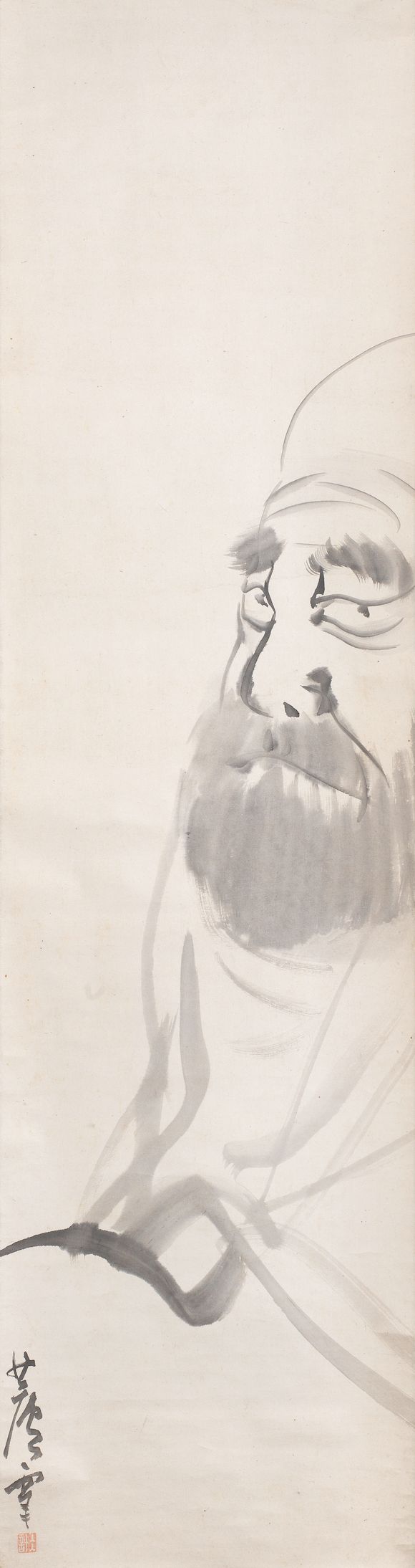 Bonhams : Nagasawa Rosetsu 長沢蘆雪 (1754-1799) Daruma Edo period (1615 ...