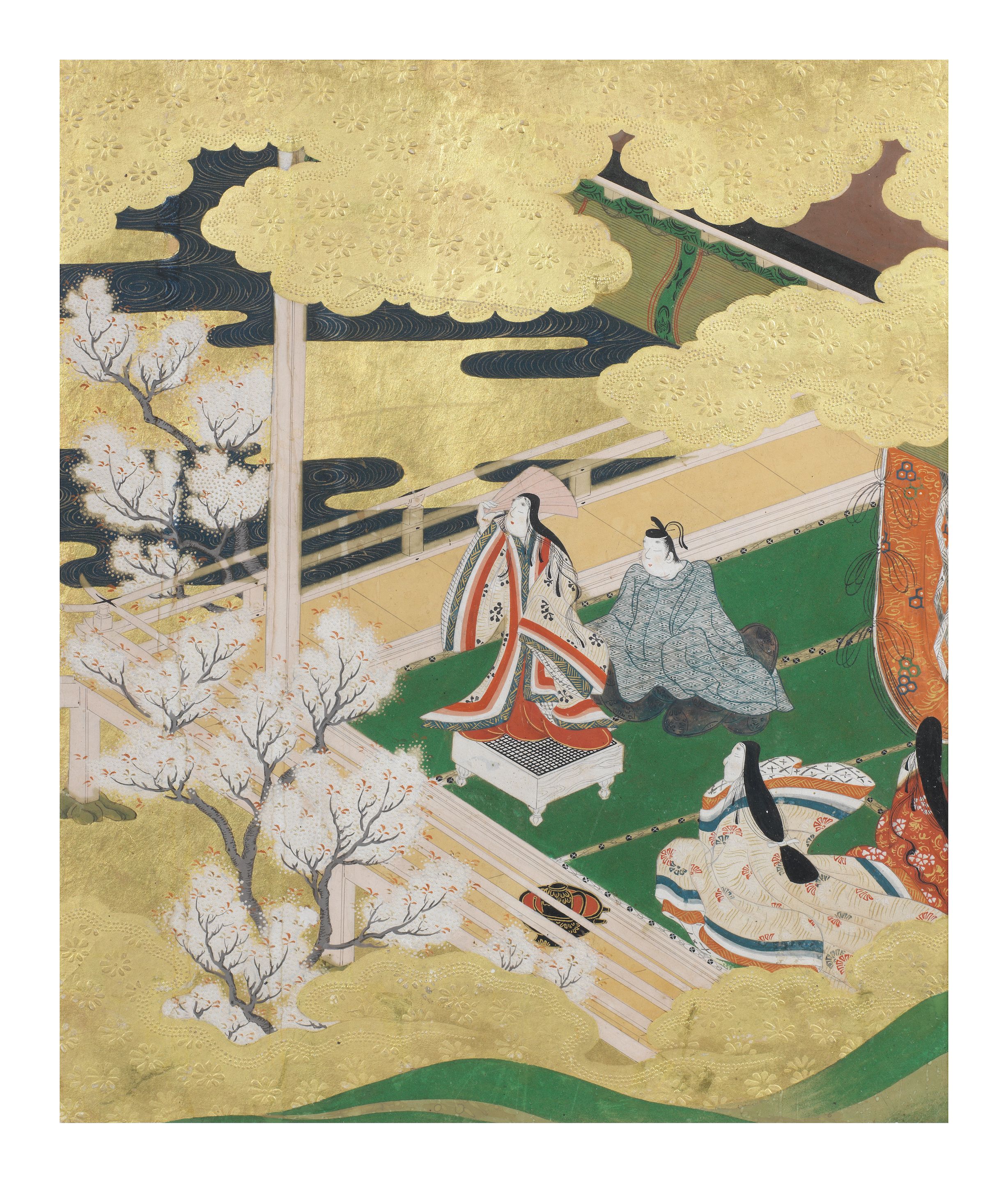 Bonhams : Artist Unknown Illustration to Genji monogatari (The Tale of ...