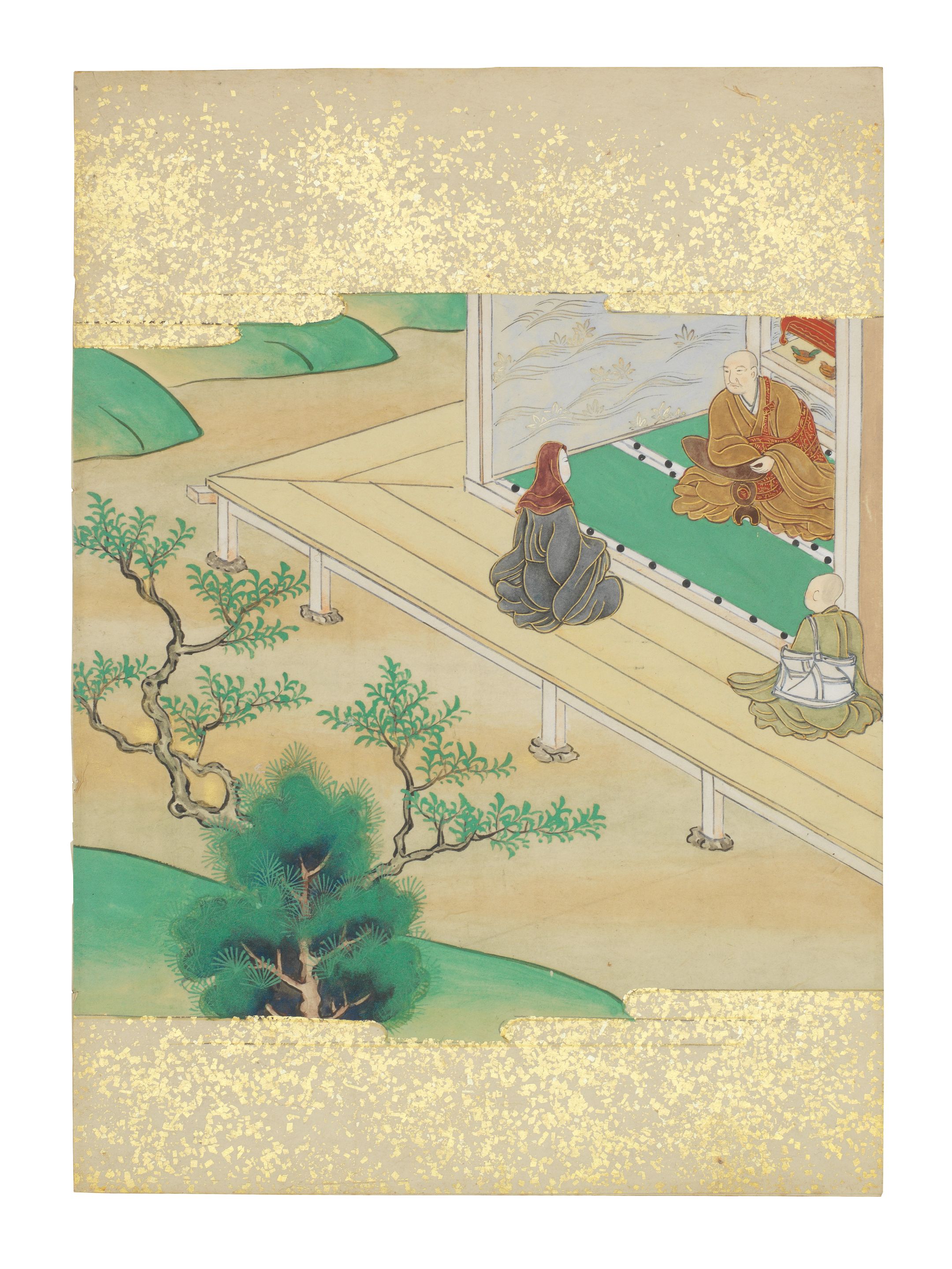 Bonhams : Artist Unknown, Nara-Ehon style Section from a Set of ...