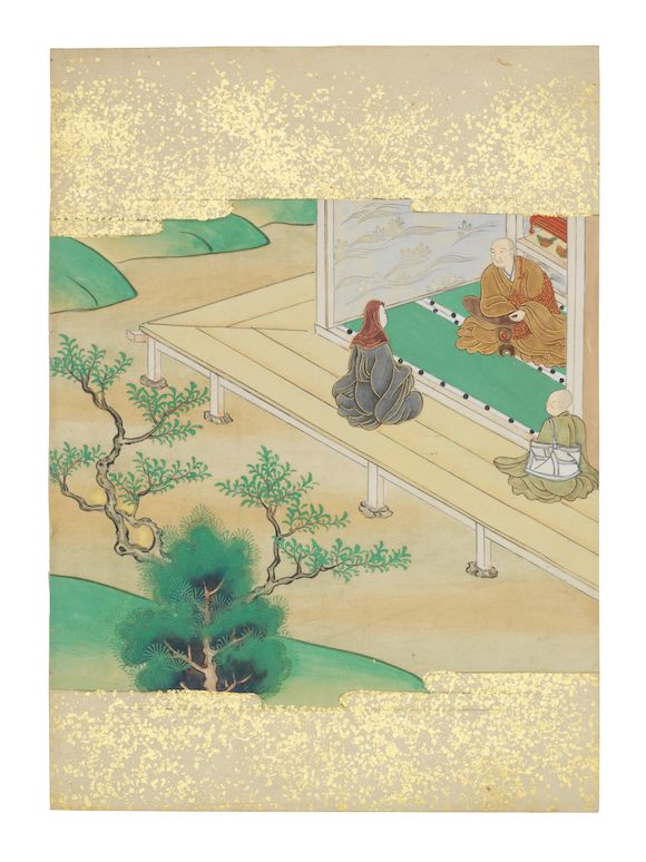 Bonhams : Artist Unknown, Nara-Ehon style Section from a Set of ...