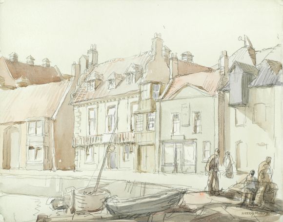 Bonhams : Harry Morley (British, 1881-1943) The Quay, Wells-next-the ...