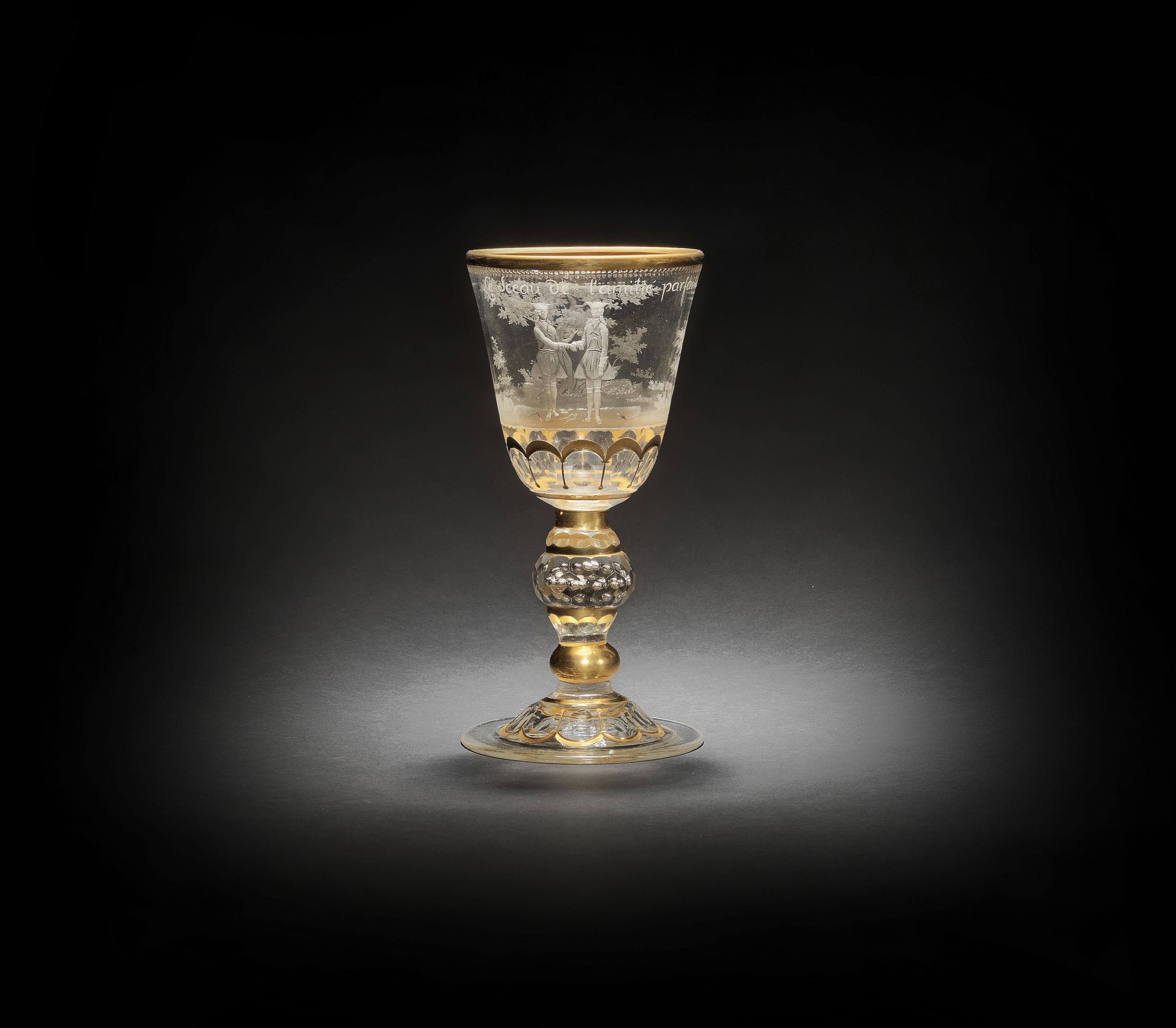 Bonhams : A rare Zechlin Masonic goblet attributed to Joachim Friedrich ...