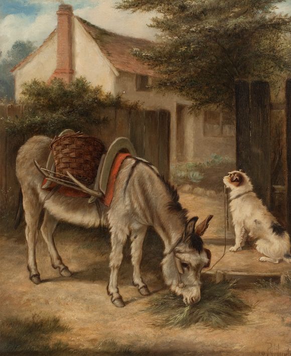 Bonhams : Reuben Hunt (British, 1879-1962) Waiting for Master