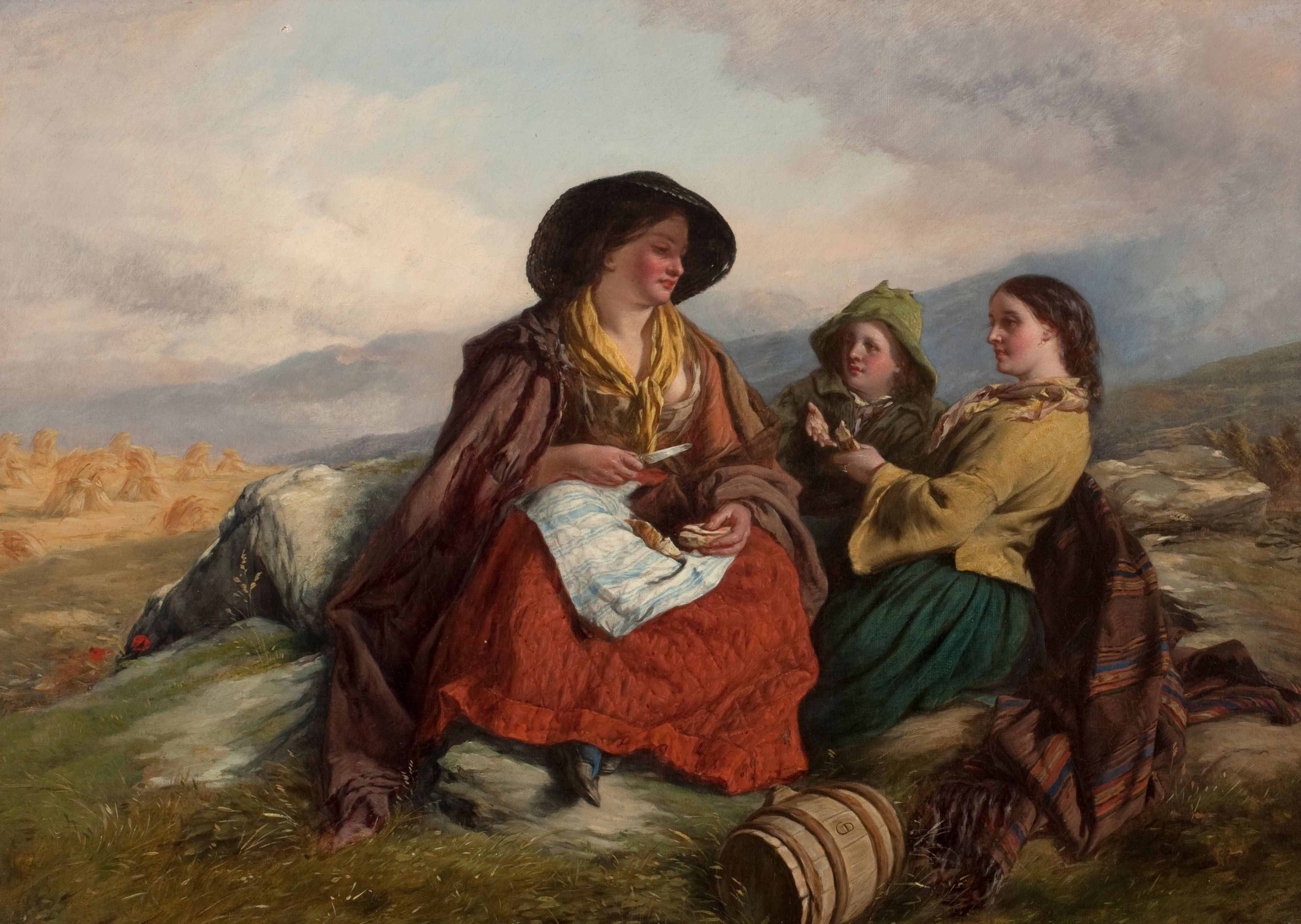 Bonhams : Charles Dukes (British, active 1829-1865) A shared meal