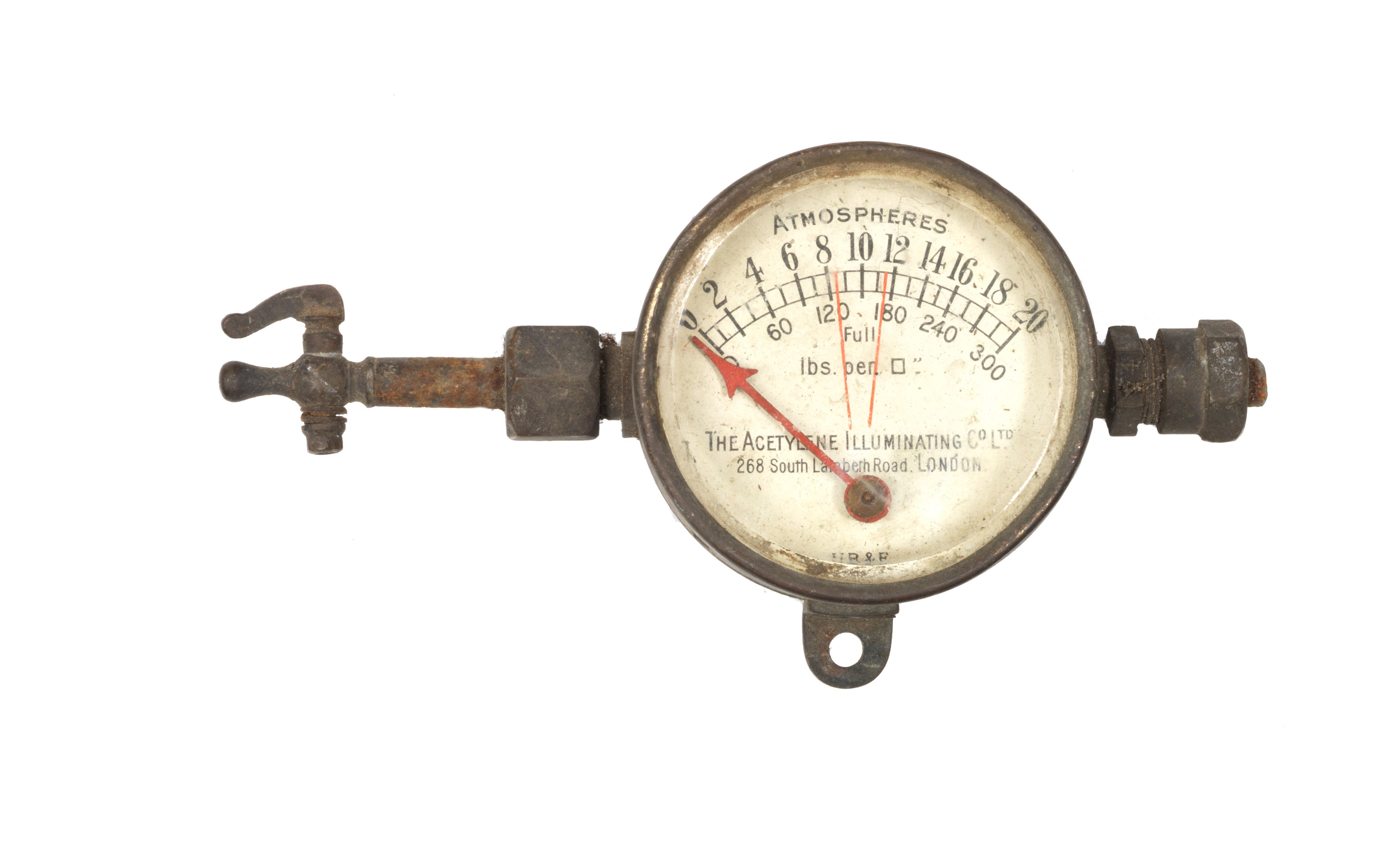 Bonhams Cars : A pressure gauge by The Acetylene Illuminating Co. Ltd ...