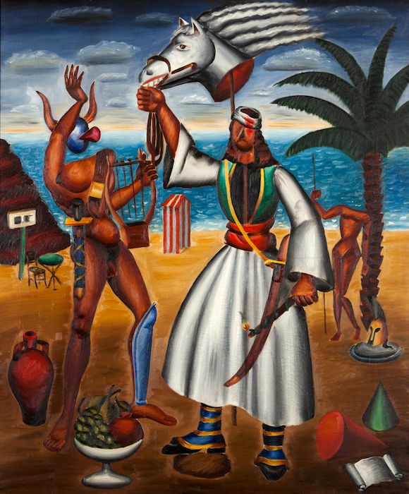 Bonhams : Nikos Engonopoulos (Greek, 1910-1985) Sur la Guerre d ...