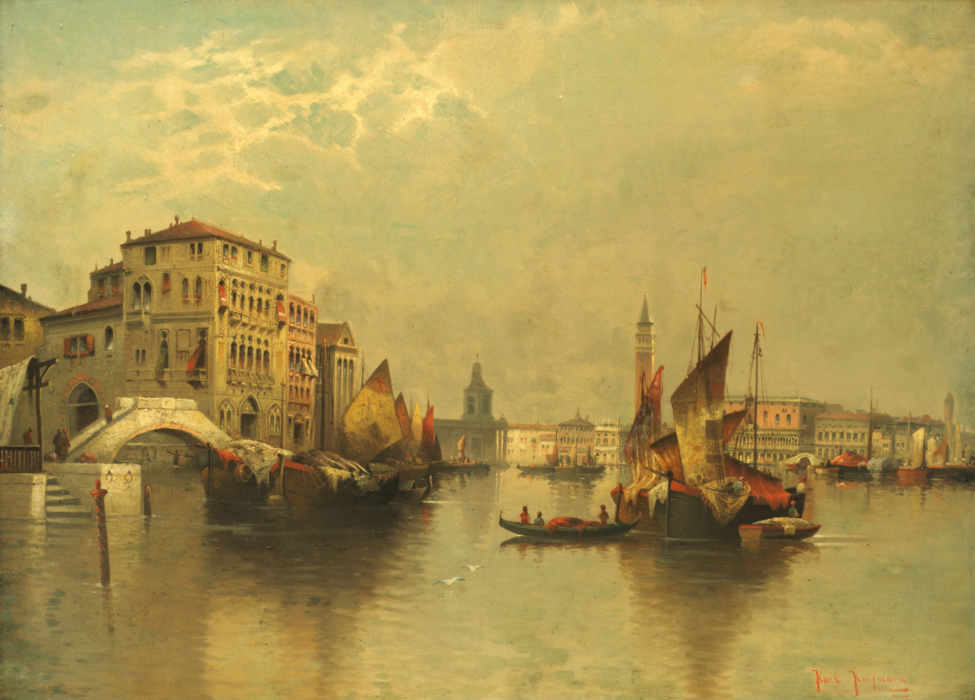 Bonhams : Karl (Carl) Kaufmann (German, 1843-1901) View of Venice