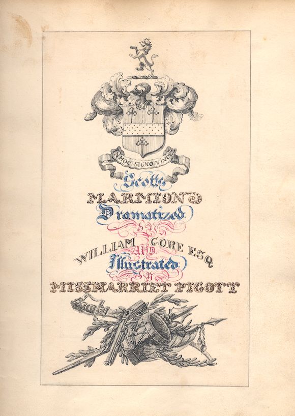 Bonhams : GORE (WILLIAM) SCOTT (WALTER) Marmion, additional manuscript ...