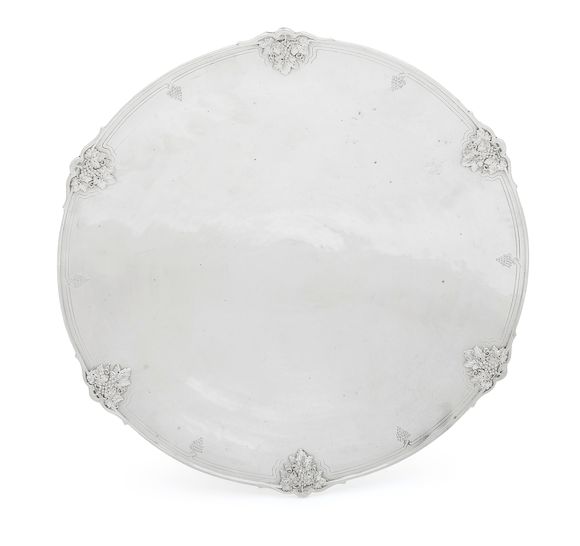 Bonhams : A large silver dish by Edward Barnard & Sons, London 1938 ...