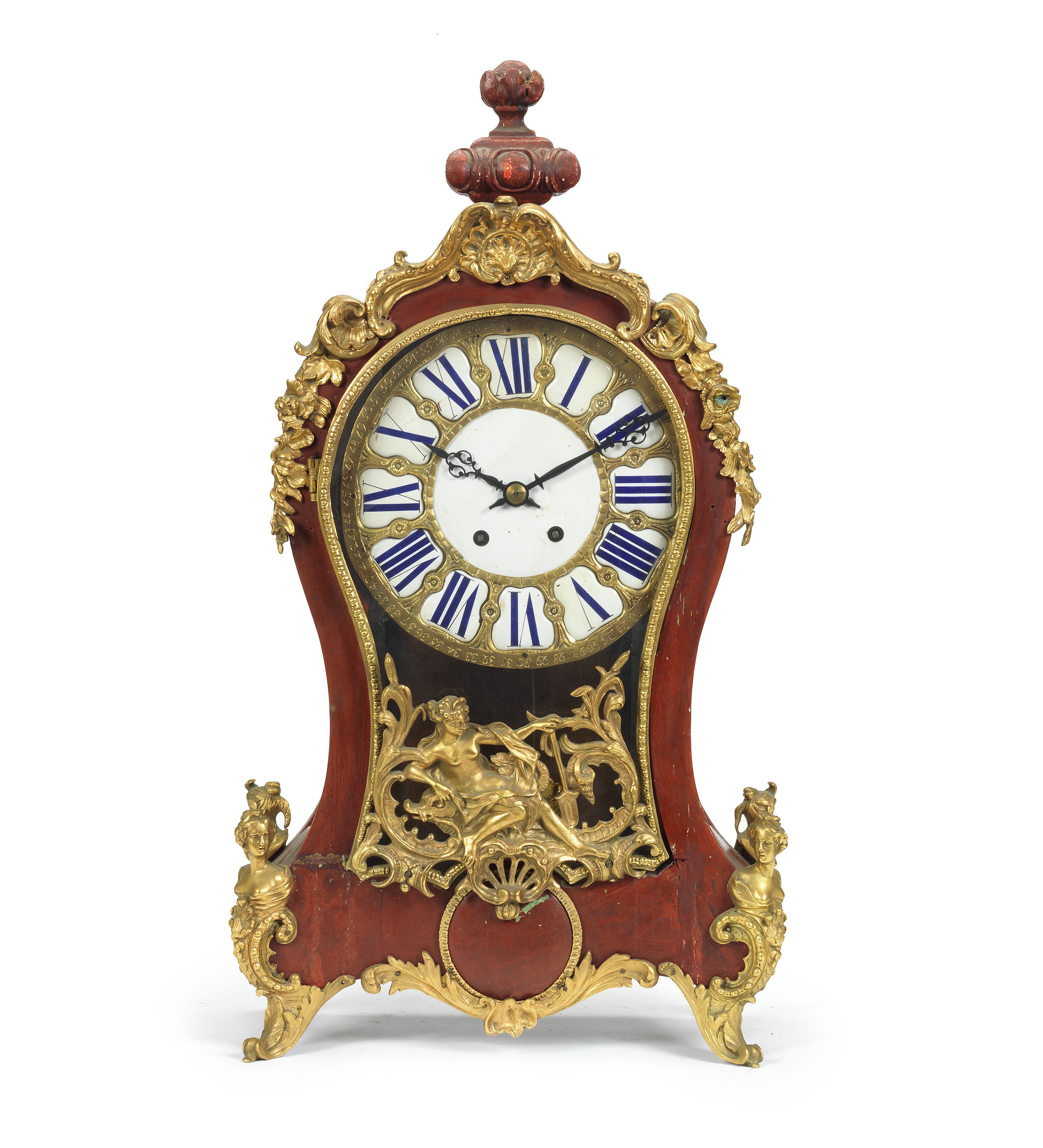 Bonhams : A French 19th century gilt metal mounted bracket clock with ...