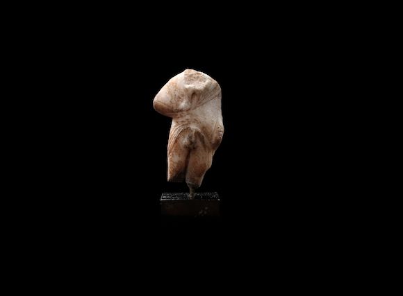 Bonhams : A Hellenistic marble figure of Priapus