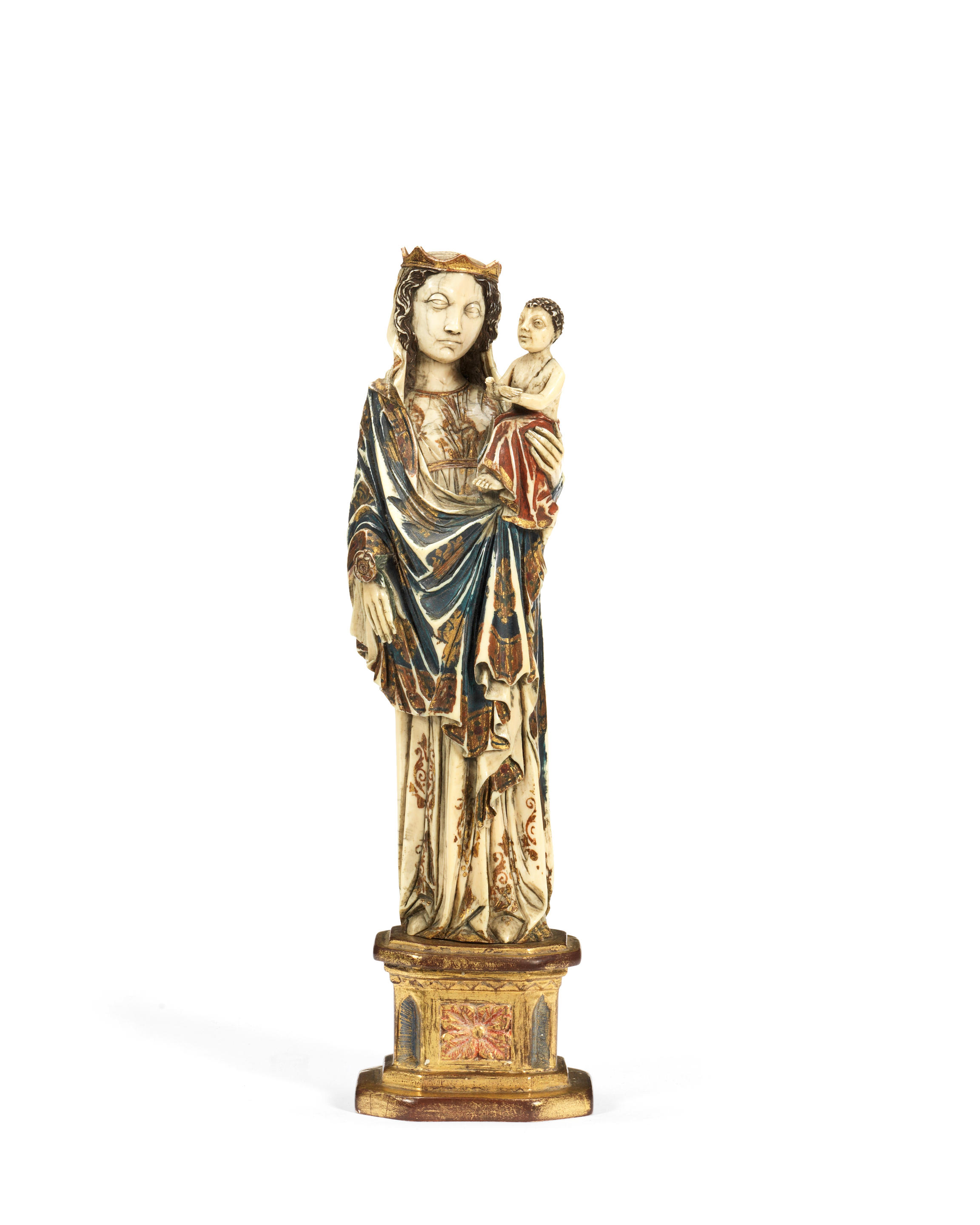 Bonhams A 19th Century Neo Gothic Carved And Polychrome And Gilt