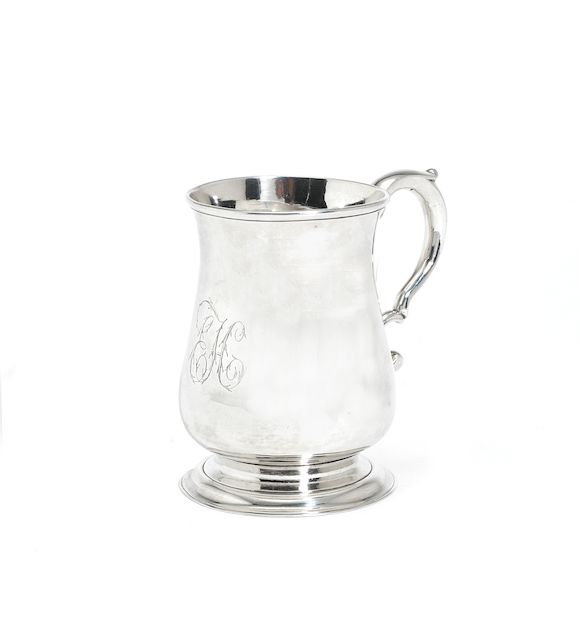 Bonhams : A George II provincial silver mug by John Langlands I & John ...