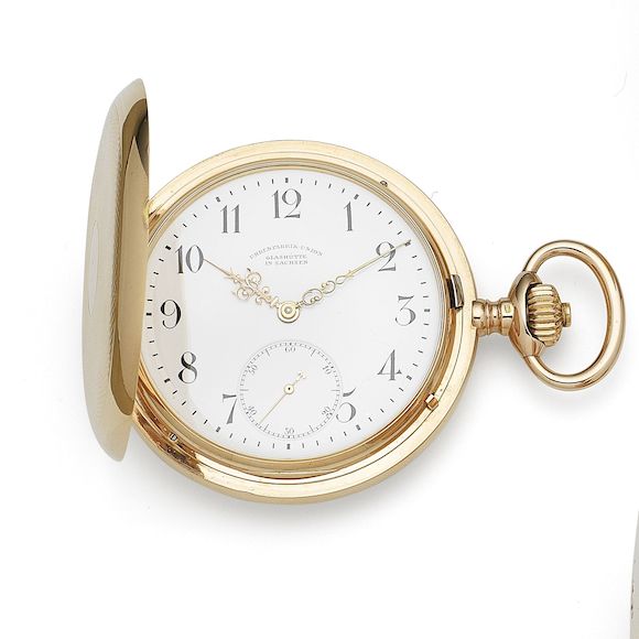 Bonhams : Uhrenfabrik-Union, Glashütte. A 14K gold keyless wind full ...