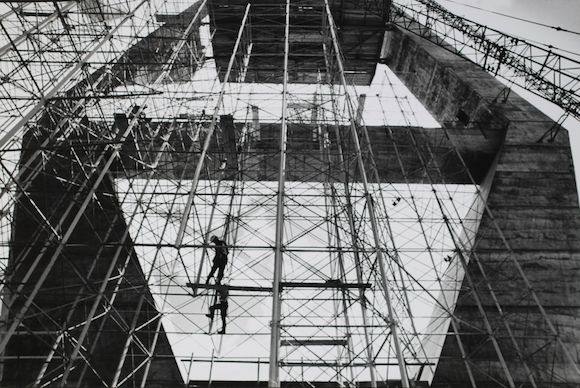 Bonhams : David Moore (1927-2003) Riggers connect Kingshore scaffolding ...
