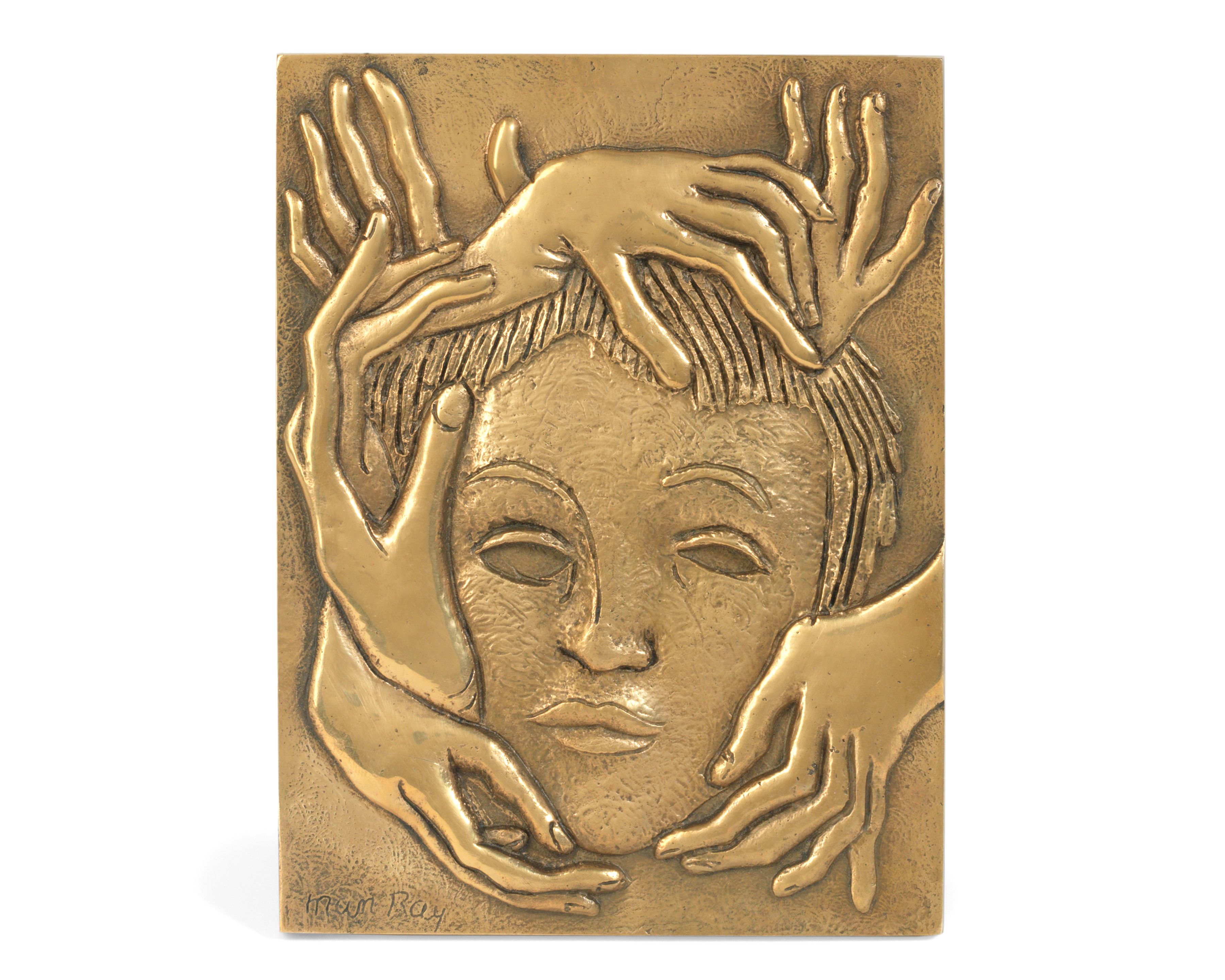 Bonhams : Man Ray (American, 1890-1976) Mask Bronze relief, 1971 ...