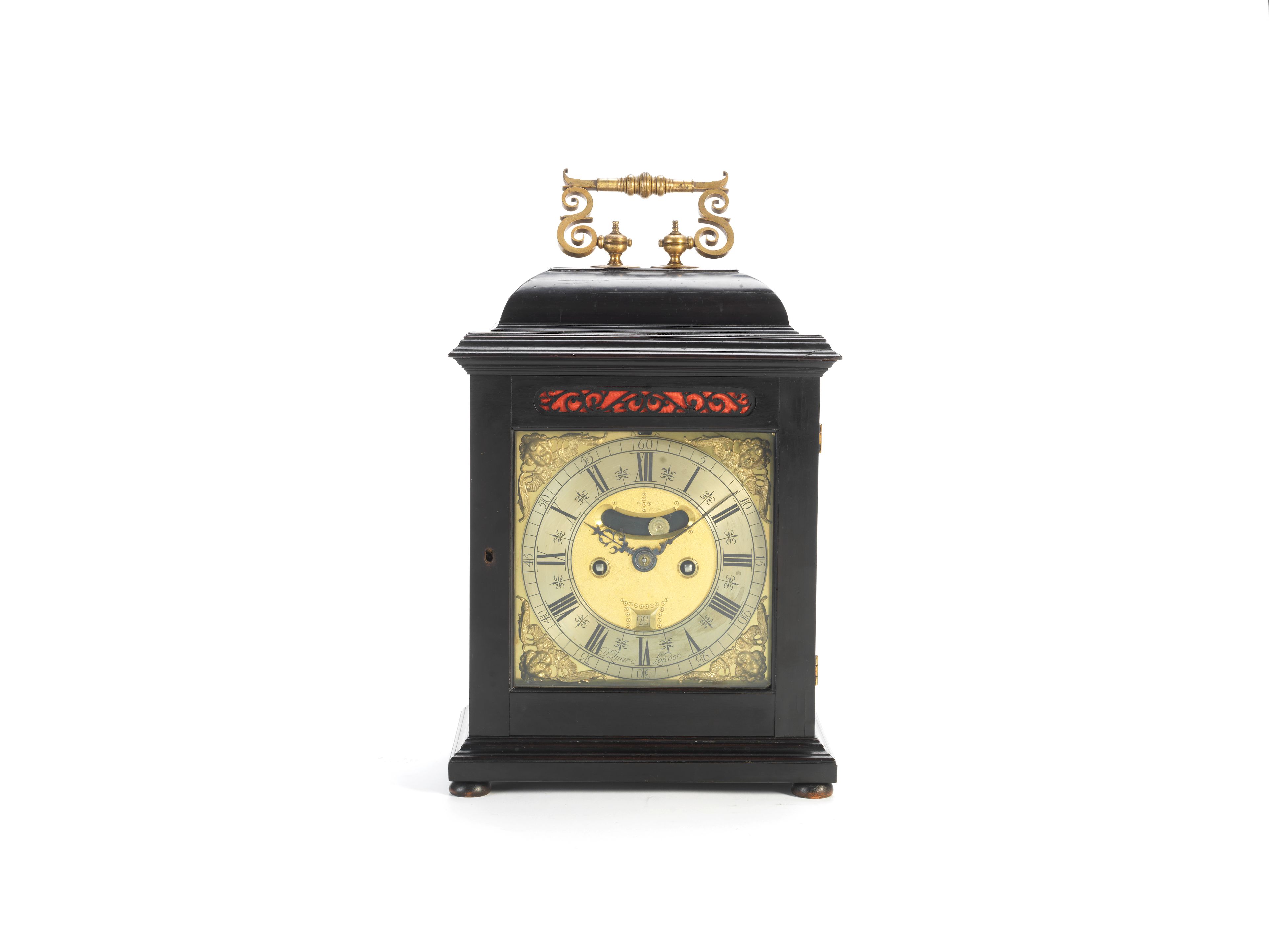 Bonhams : A good late 17th century ebony veneered quarter repeating ...