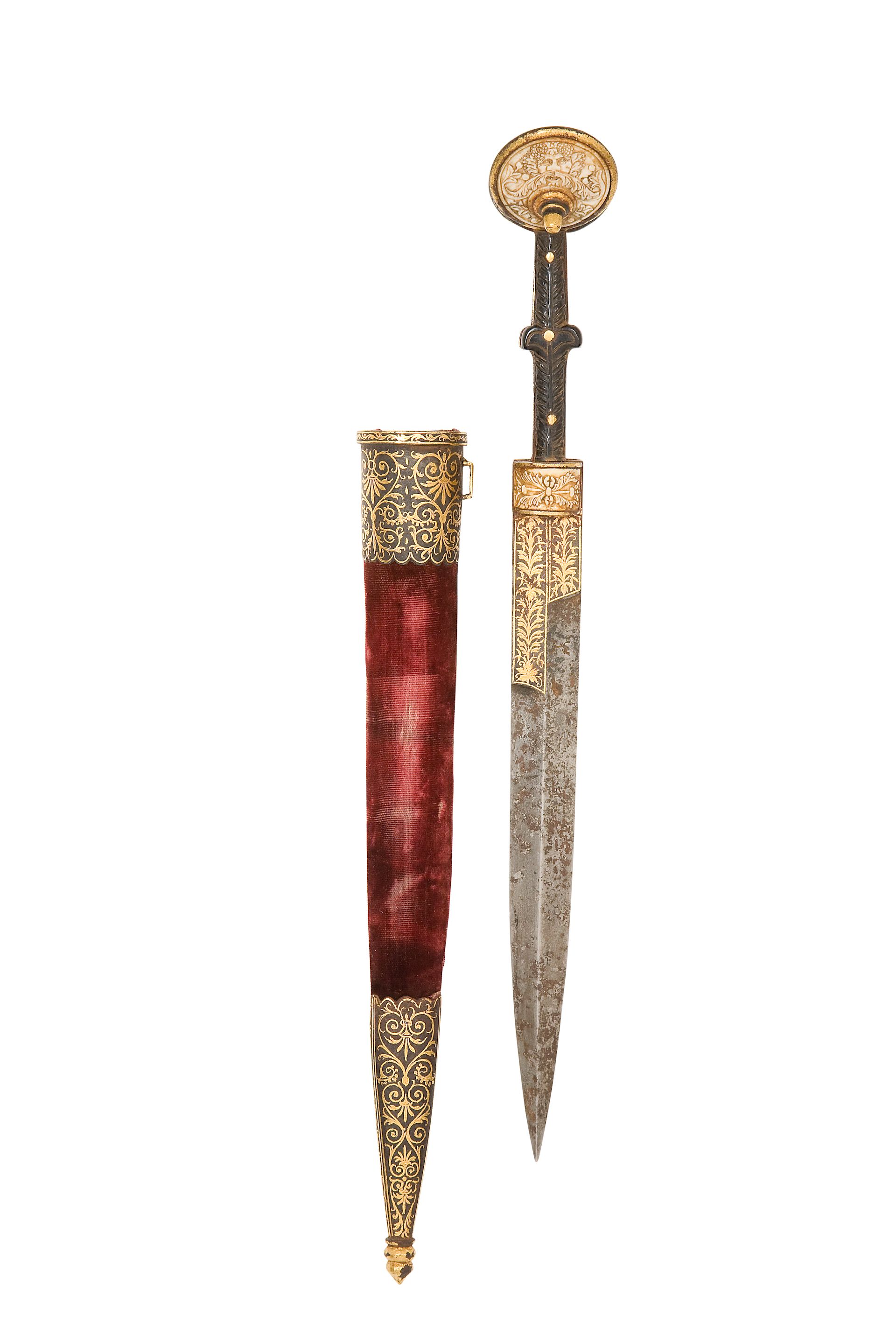 Bonhams : A Highly Decorated Ear-Dagger In Spanish Or Venetian Style Of ...