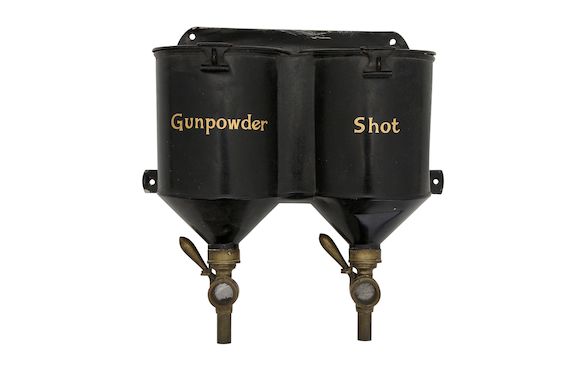 Bonhams : A Rare Gunpowder And Shot Dispenser