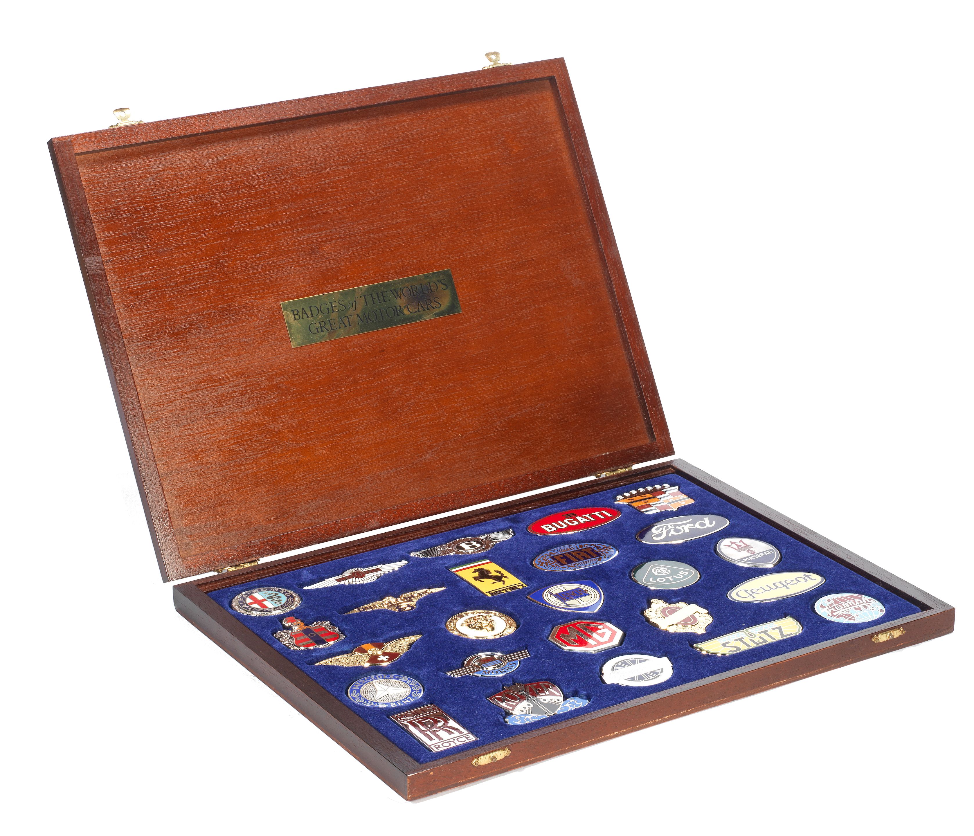 Bonhams Cars : A cased display set of 'Badges of the World's Great ...
