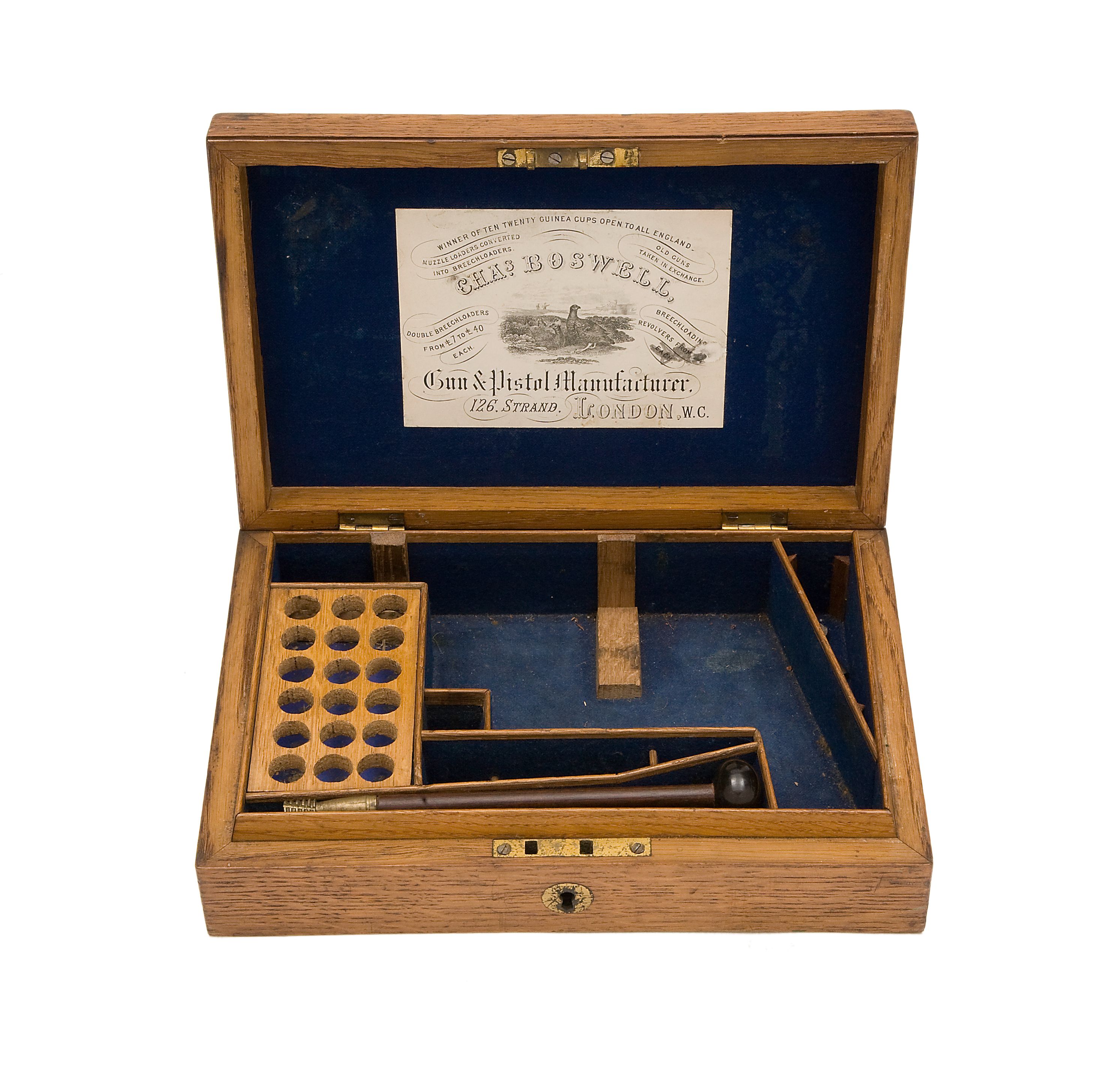Bonhams : An Oak Case For A Cartridge Revolver