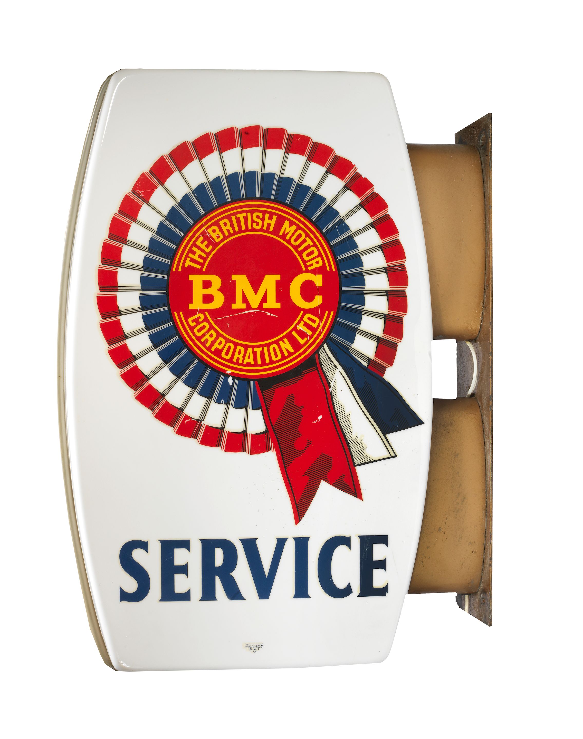 Bonhams Cars : A 'BMC Service' illuminating wall mounting sign by ...