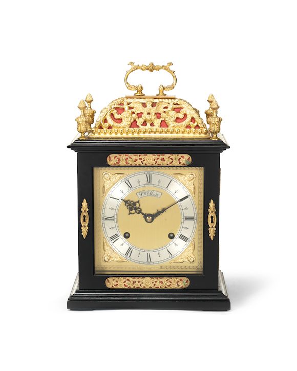Bonhams : A Queens Silver Jubilee reproduction ebonised and gilt brass ...