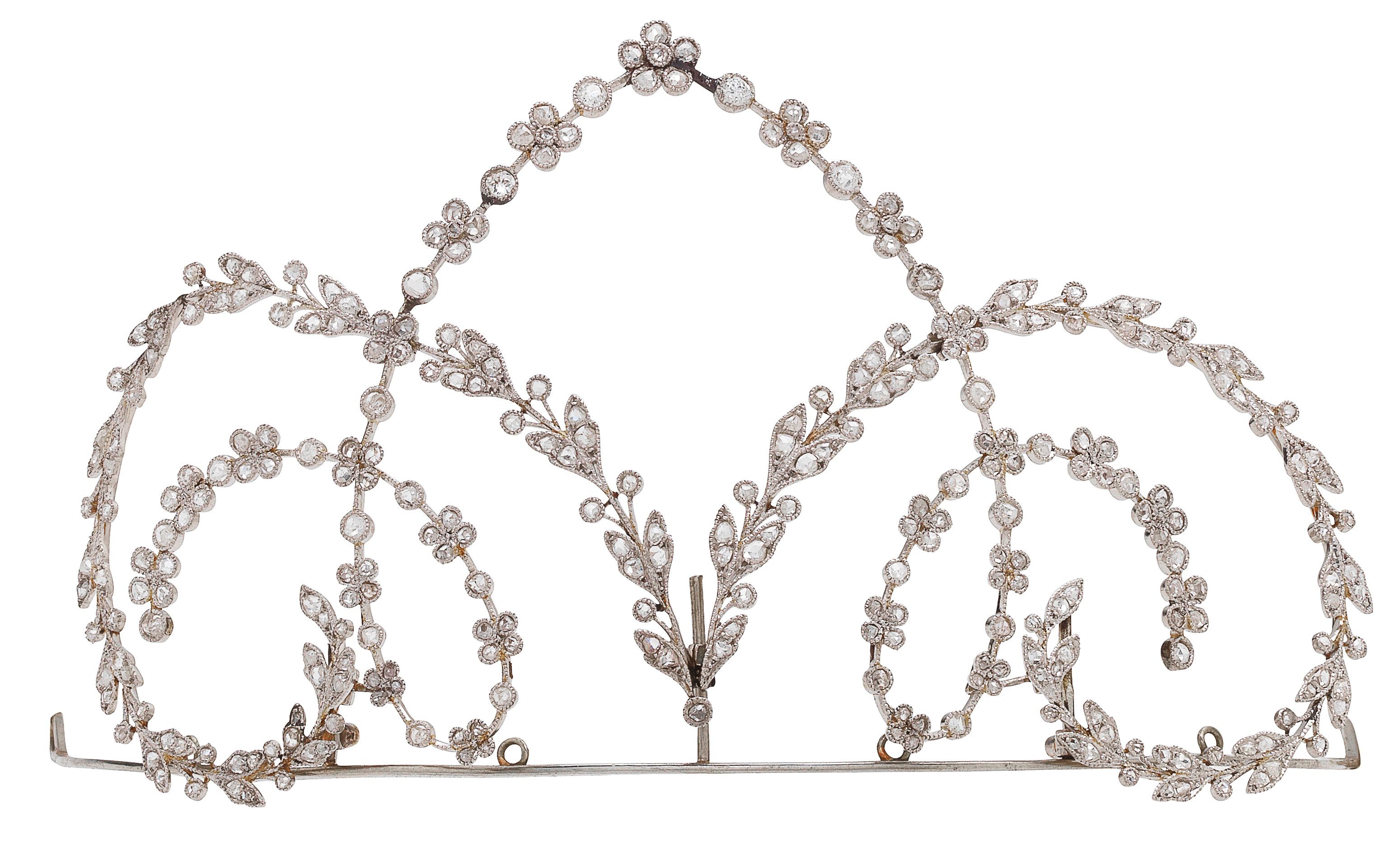 Bonhams : A diamond tiara (illustrated on inside front cover)