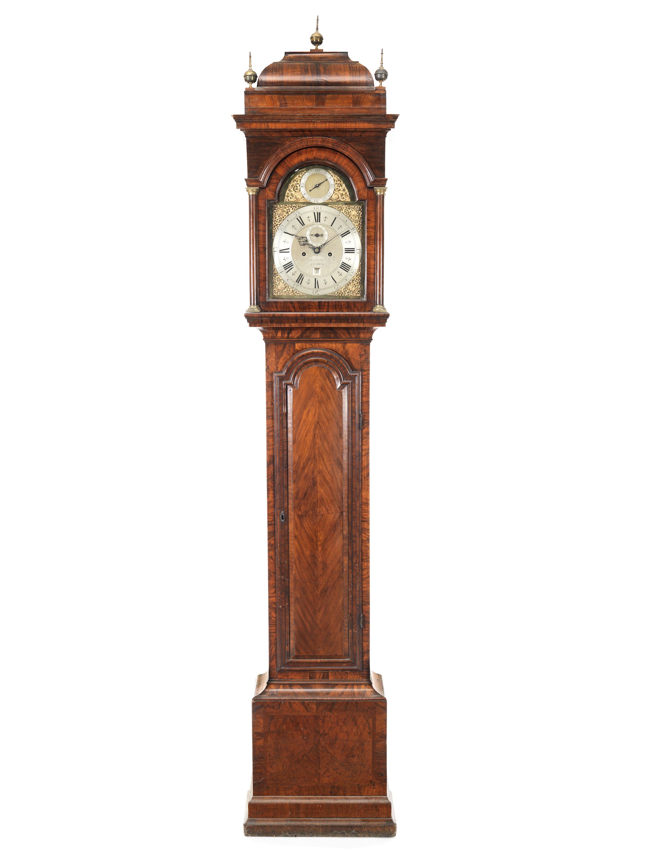 Bonhams : An 18th and later walnut longcase clock the dial signed ...