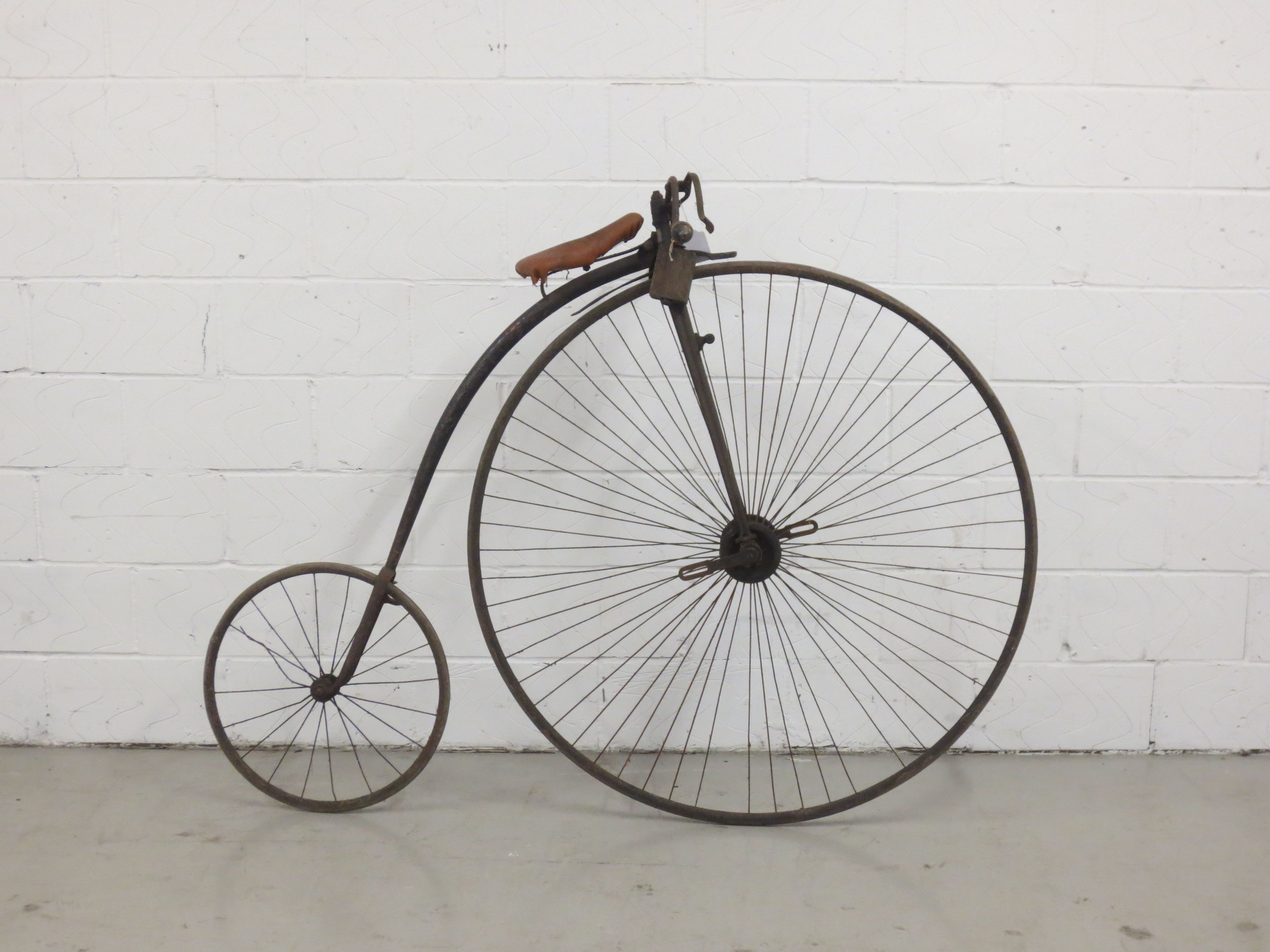 Bonhams Cars : A 48 inch DHF Ordinary Bicycle, circa 1885,