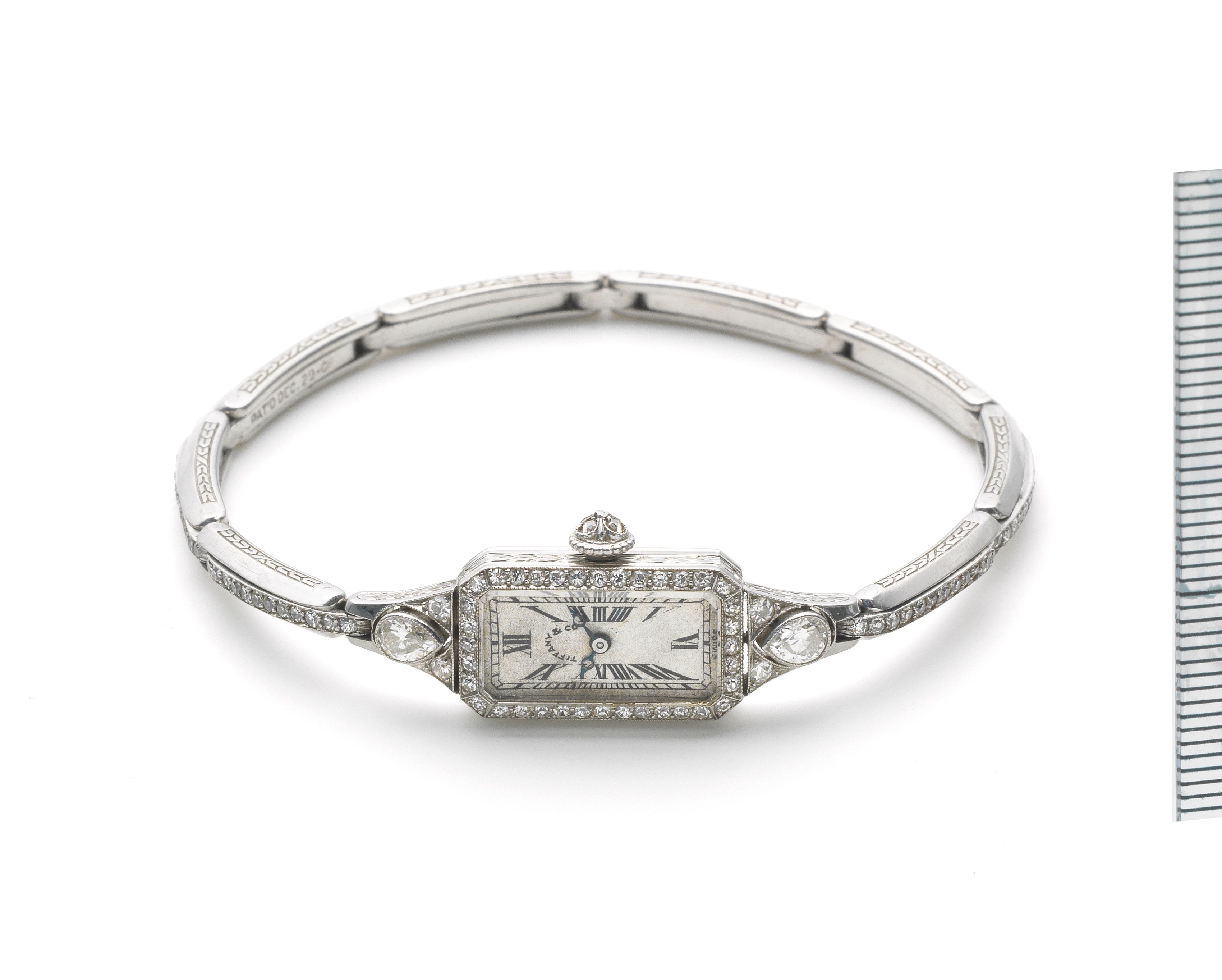 Bonhams : An Art Deco diamond cocktail watch, by Tiffany & Co,