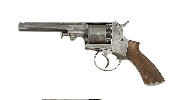 Bonhams : A Rare 80-Bore Percussion Reeves Patent Double-Action Revolver
