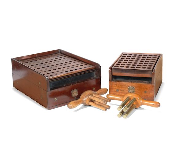 Bonhams : Two Erskine patent cartridge loading machines
