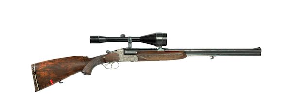 Bonhams : An Austrian 7x65(R)mm / 20-bore over-and-under combination ...