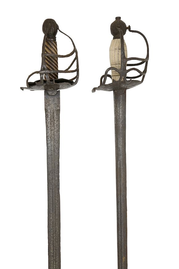 Bonhams : An English 'Mortuary' Hilted Backsword