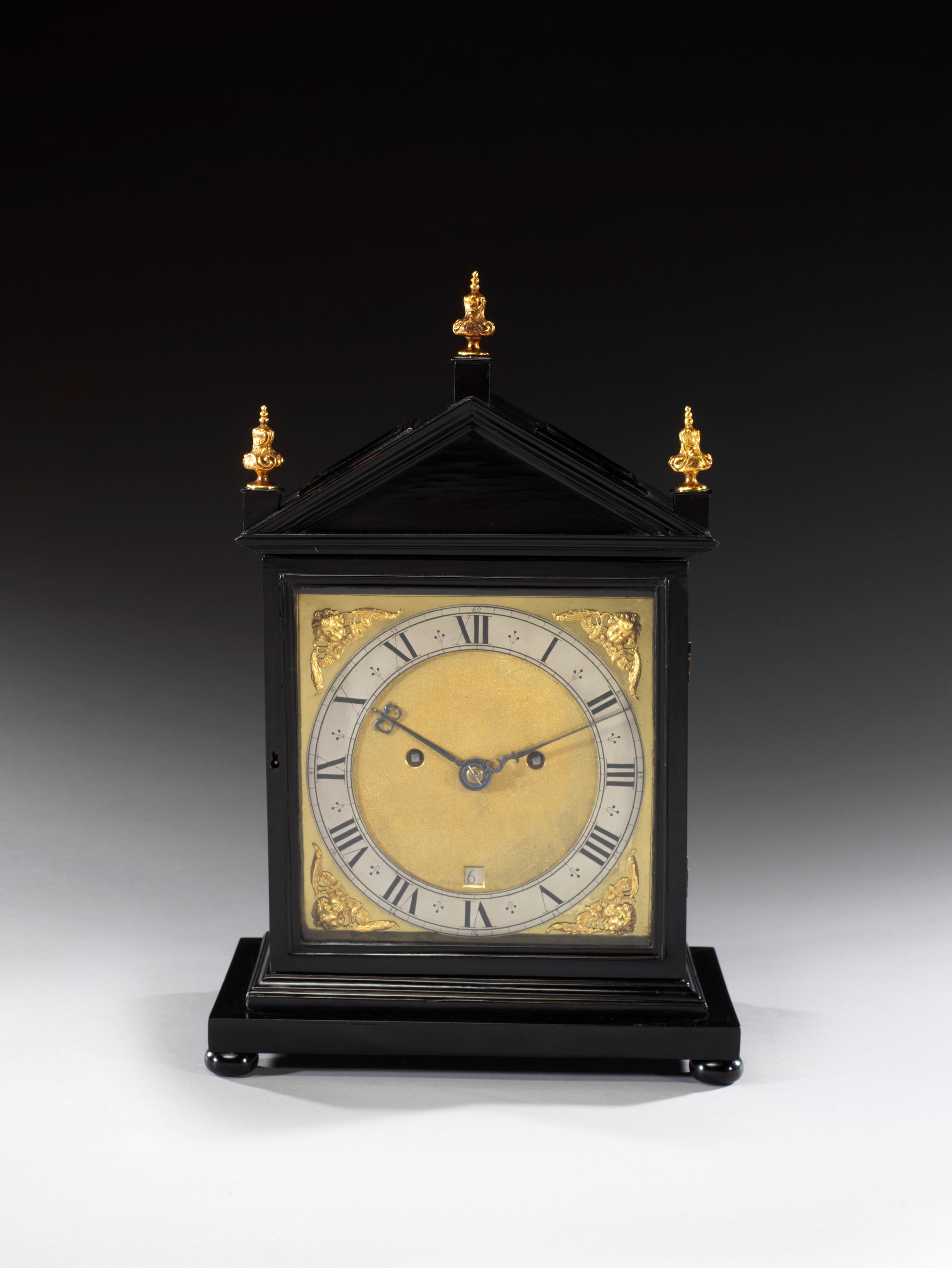 Bonhams : A late 17th century table clock with later architectural ...