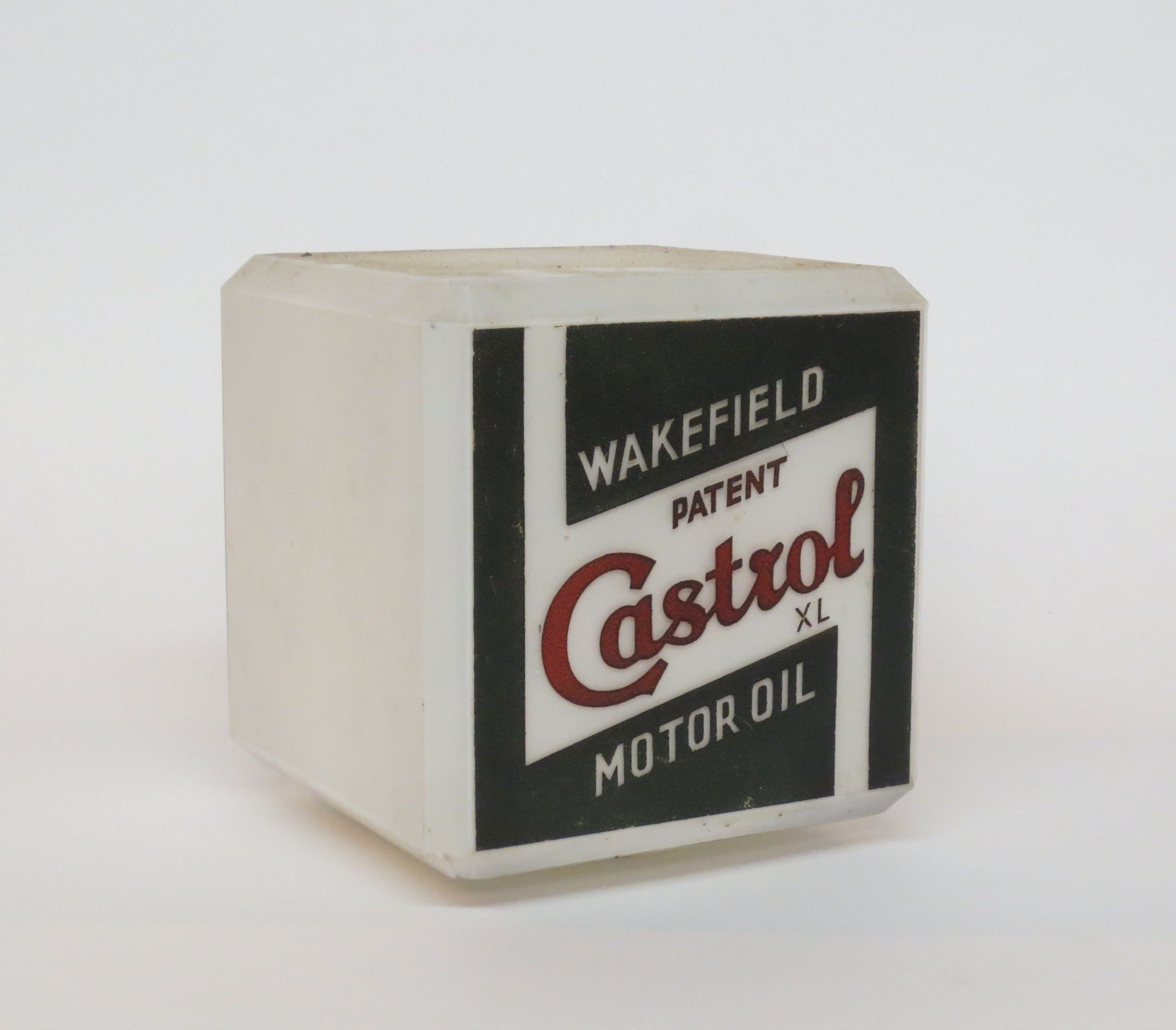 Bonhams Cars : A rare 'Castrol Oil' glass petrol pump globe,