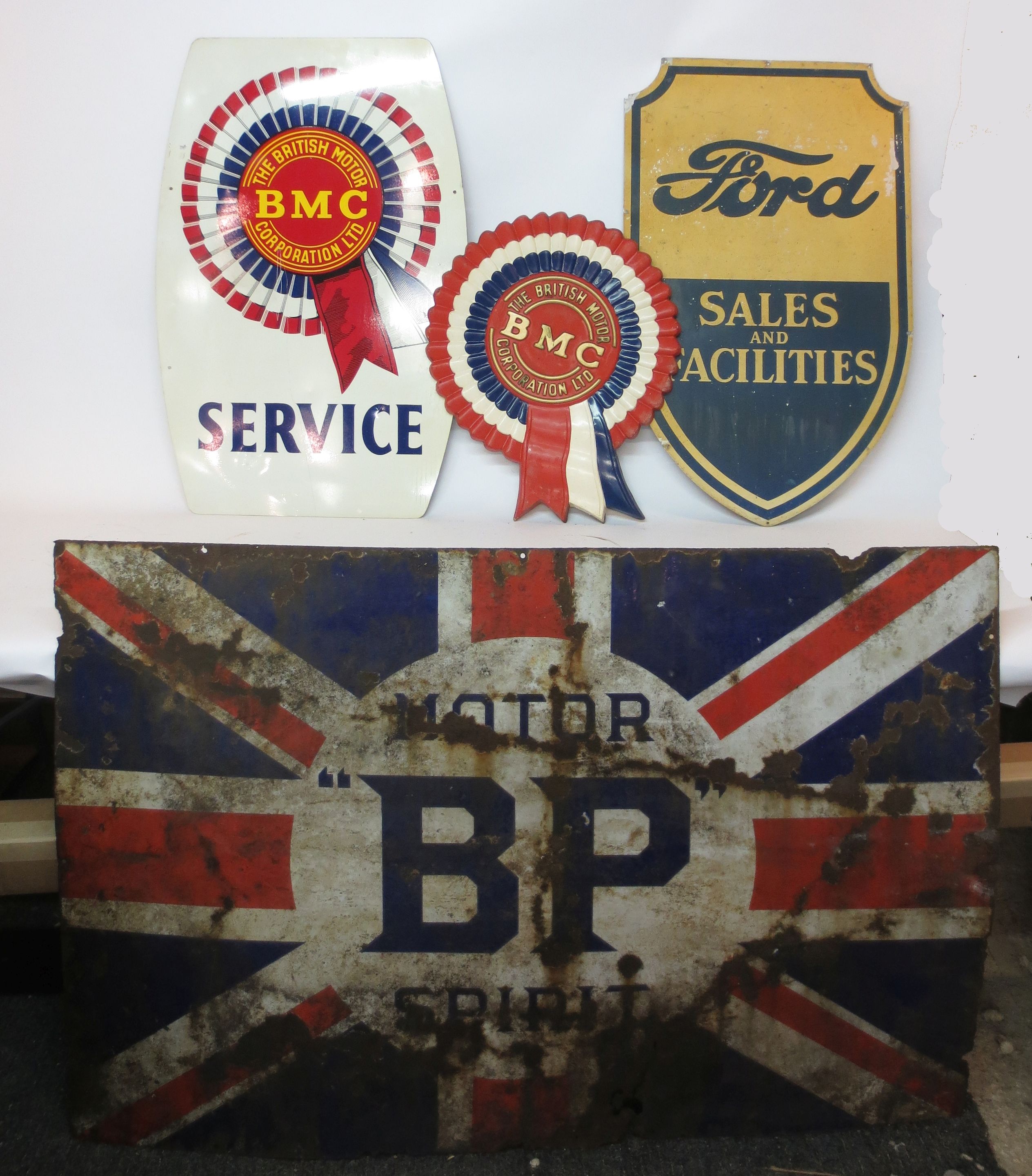 Bonhams Cars : A 'BMC Service' printed sign, ((4) )