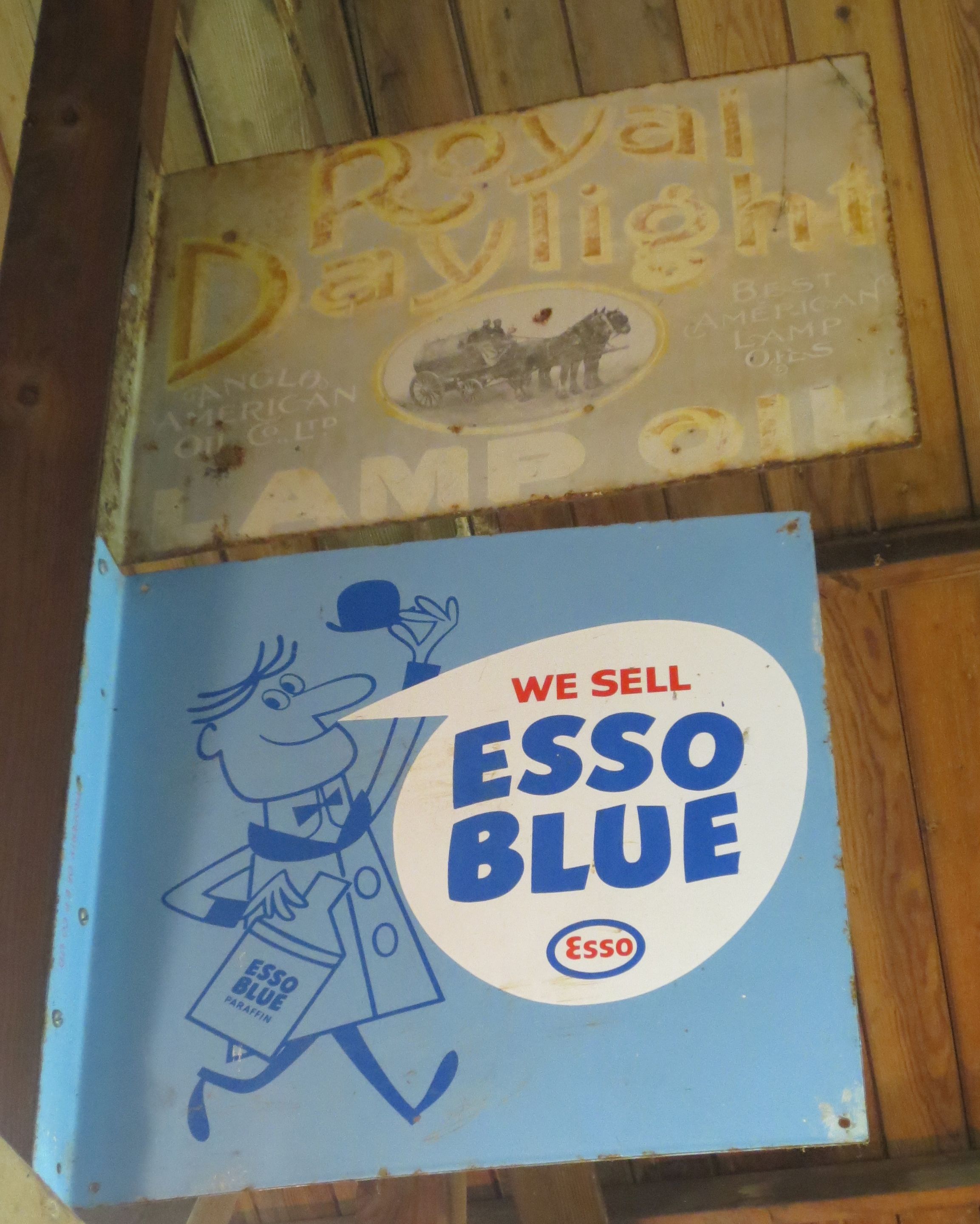 Bonhams Cars : Six flange-mounted double sided advertising signs, ((12))