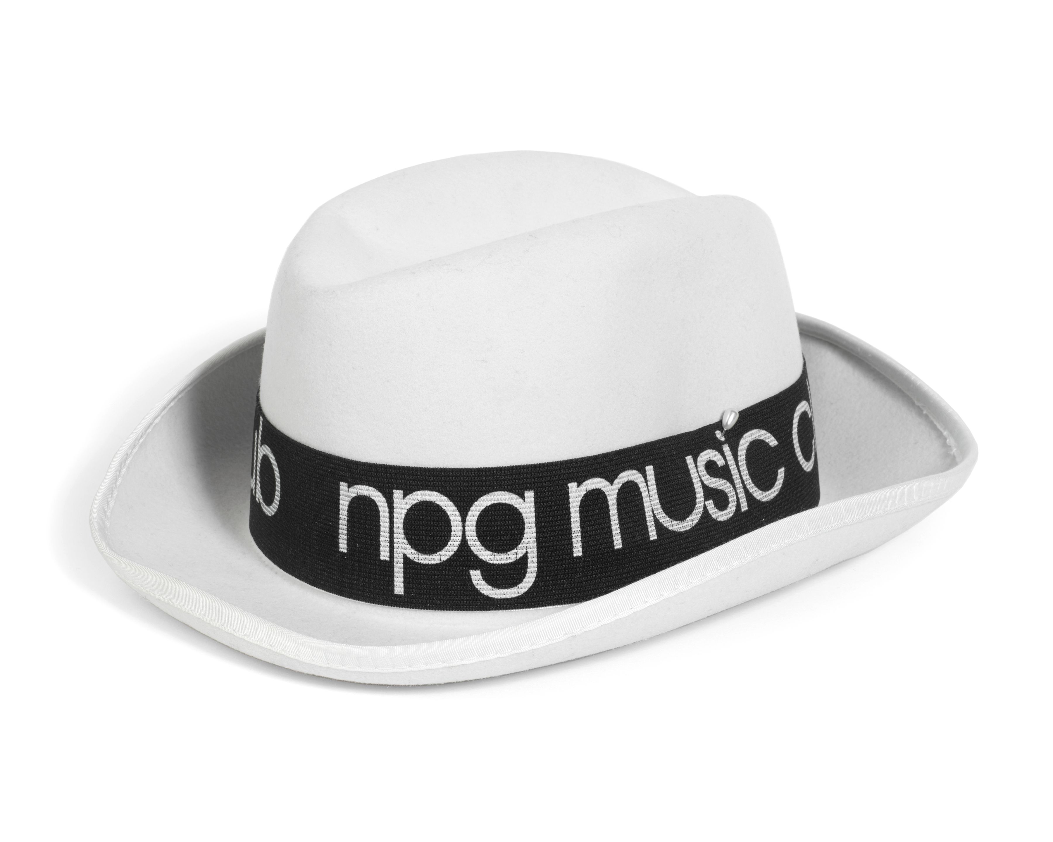 Bonhams : Prince a white fedora hat from the One Nite Alone sound check,