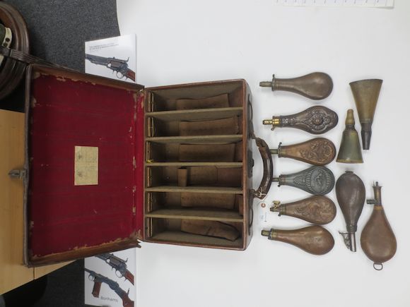 Bonhams : A James Purdey and Sons 'Audley' Brass-Mounted Leather ...