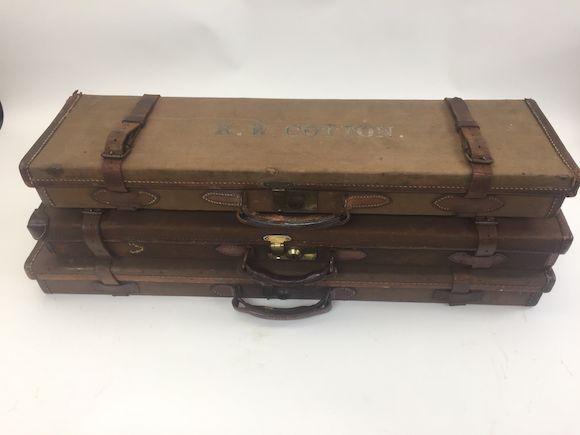 Bonhams : Two canvas rook-rifle cases and a guncase