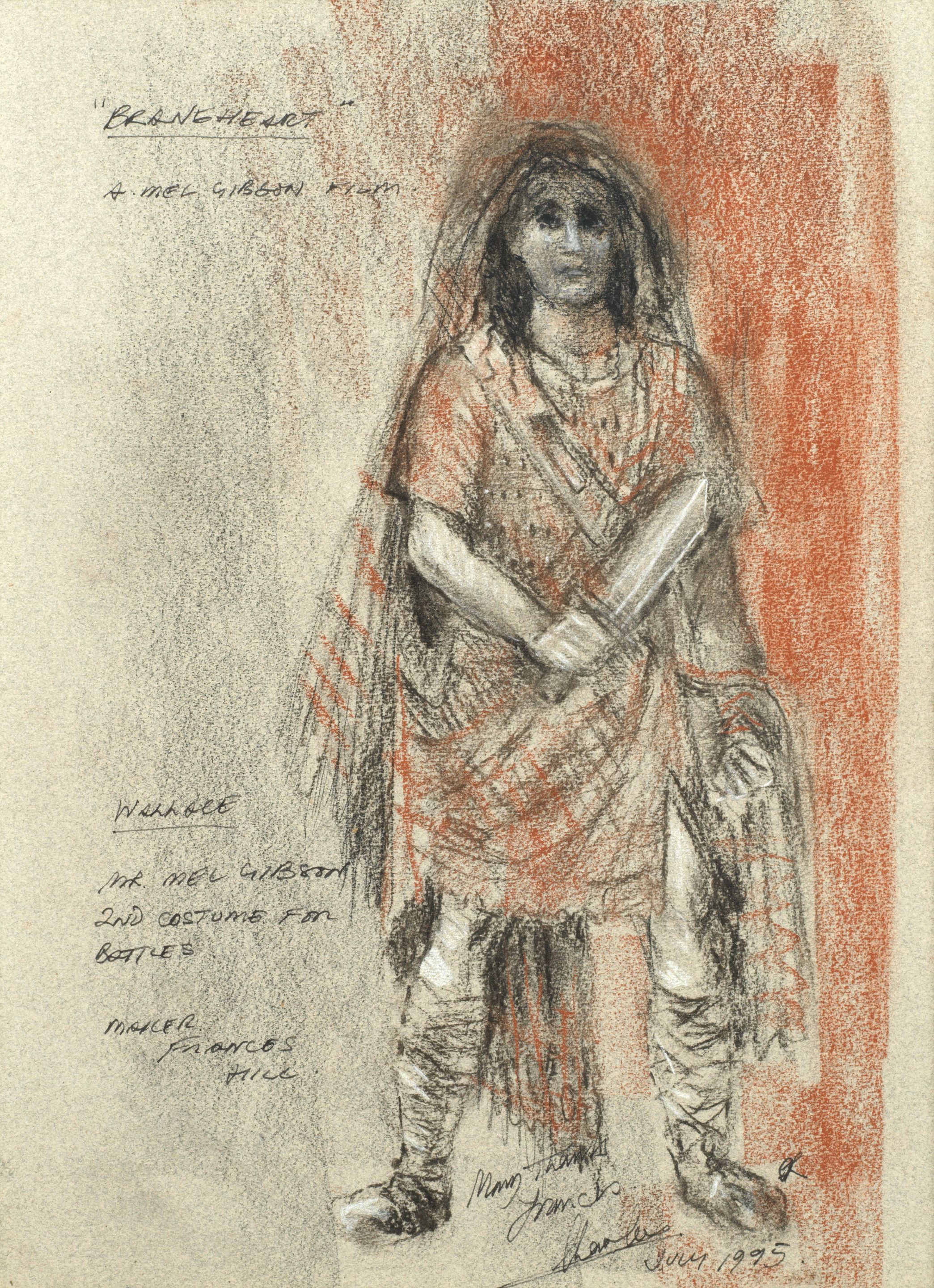 Bonhams : Braveheart a costume design of Mel Gibson as William Wallace ...