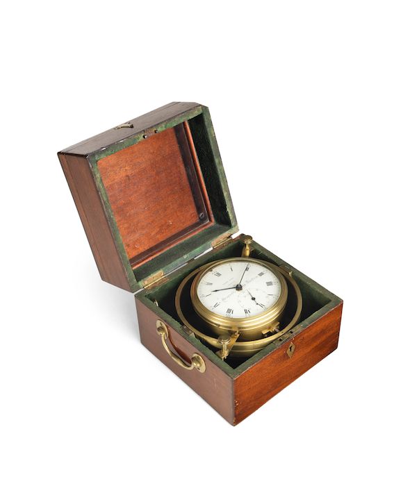 Bonhams : A very rare early 19th century eight day marine chronometer ...