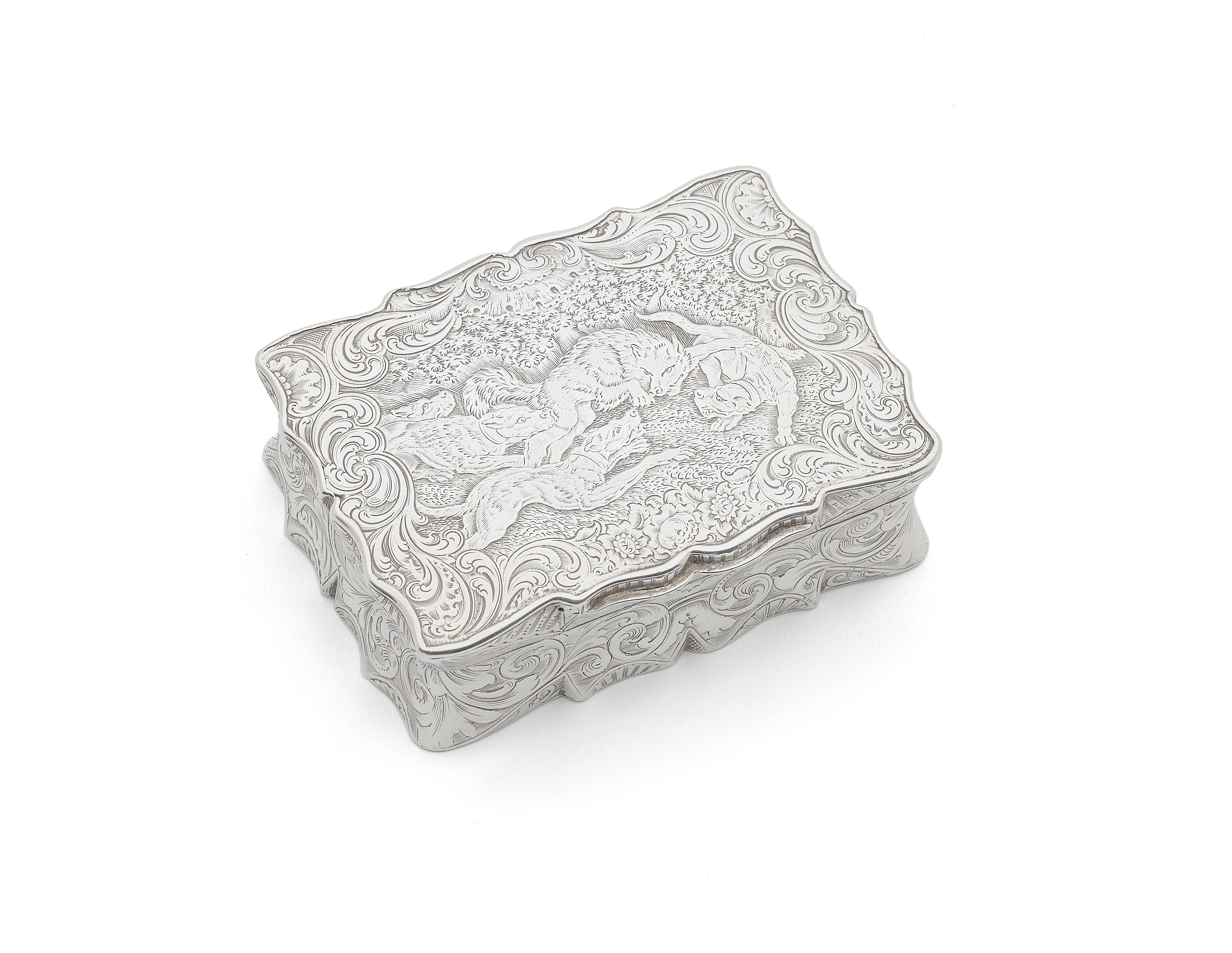Bonhams : A Victorian silver snuff box by Joseph Willmore, Birmingham 1843