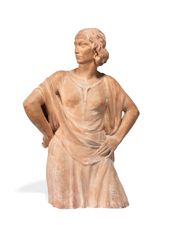 Bonhams : Richard Garbe (British, 1876-1957): A sculpted terracotta ...