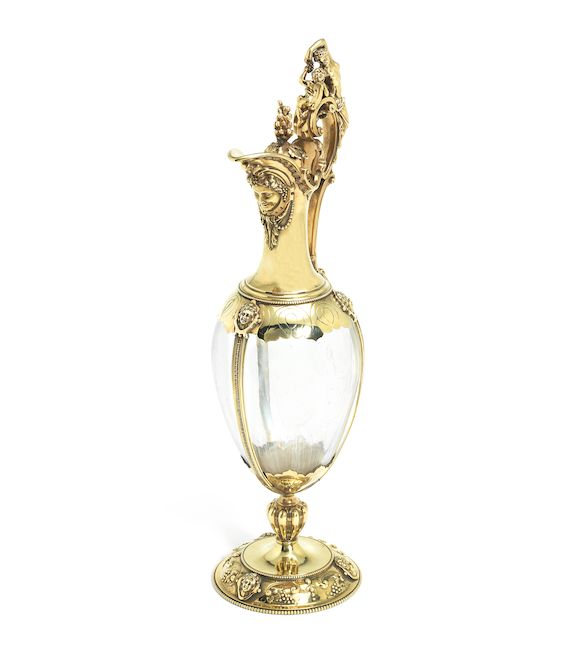 Bonhams : A Victorian silver-gilt claret jug by John Figg, London 1857