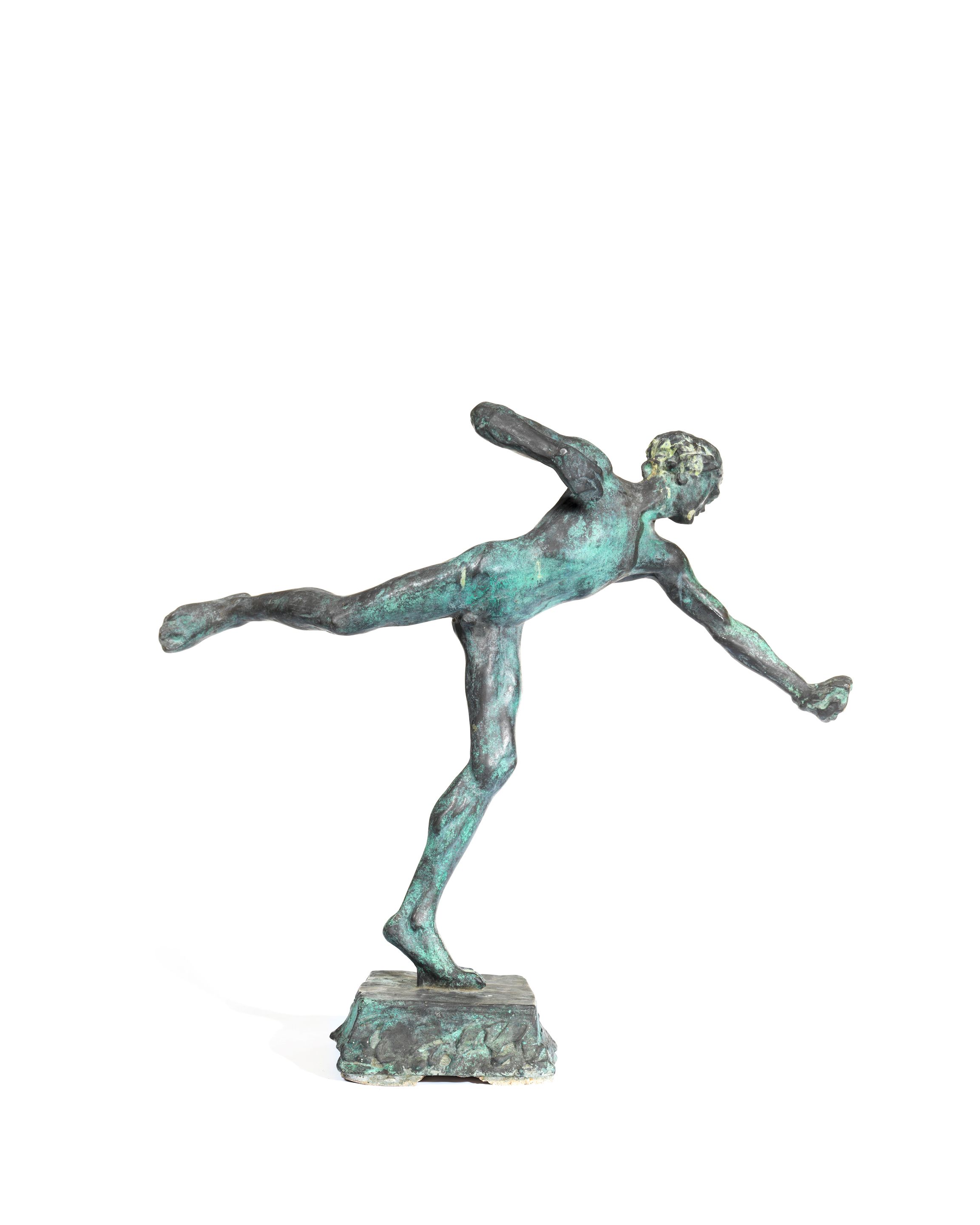 Bonhams : Alfred Gilbert (British, 1854-1934) A bronze figure of Eros ...