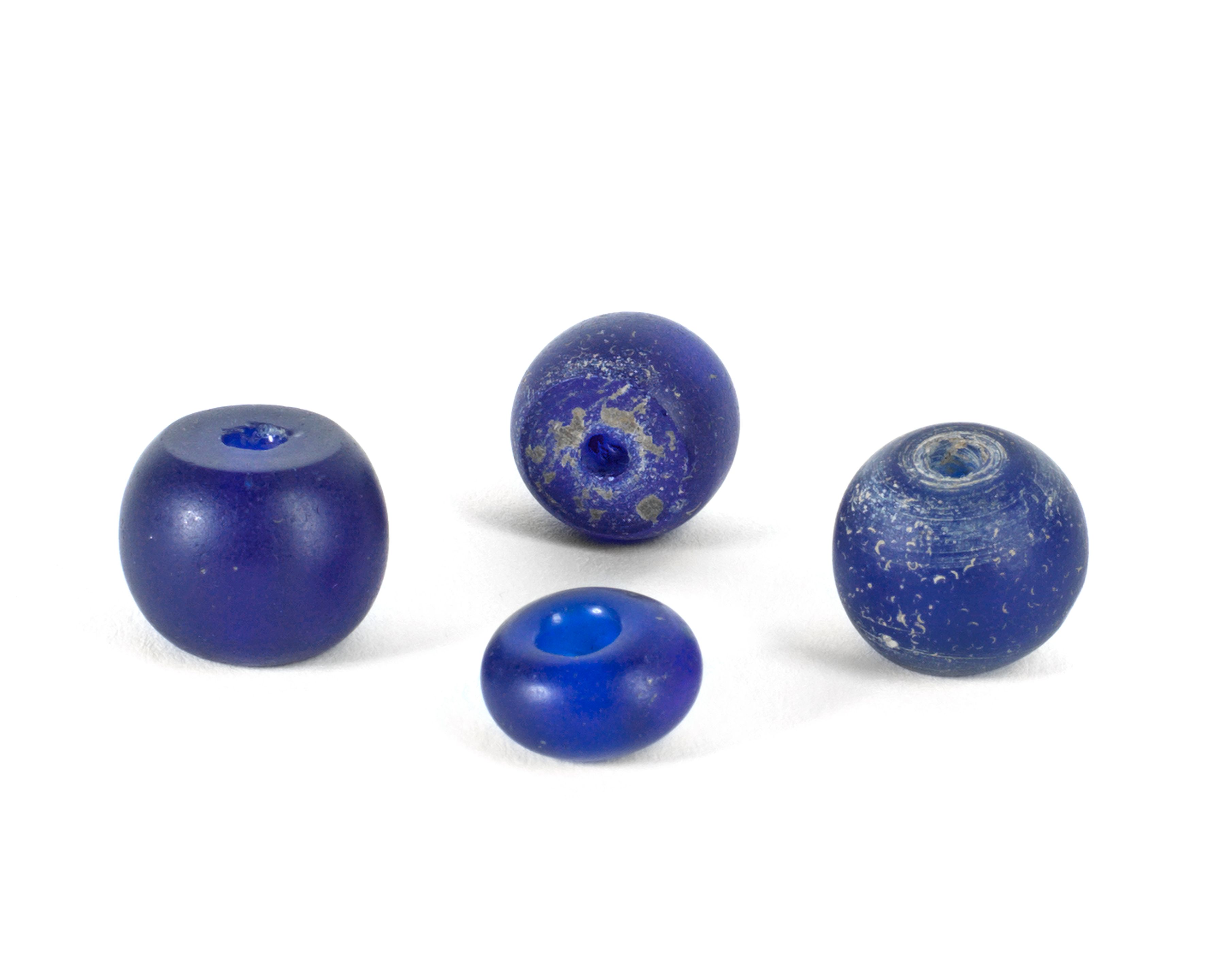 Bonhams : HMS BOUNTY Four blue glass trading beads salvaged from the ...