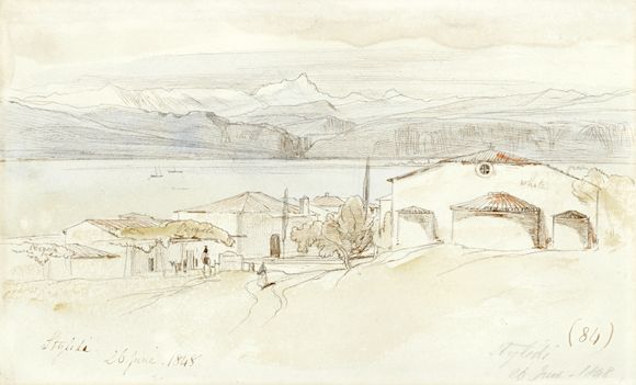 Bonhams : Edward Lear (British, 1812-1888) Stylida, Greece